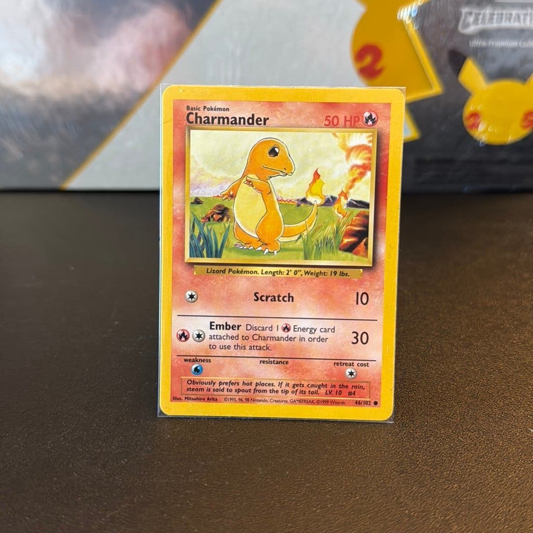 Charmander - Base Set - 46/102 - Pokémonkort - .. | Köp på Tradera ...