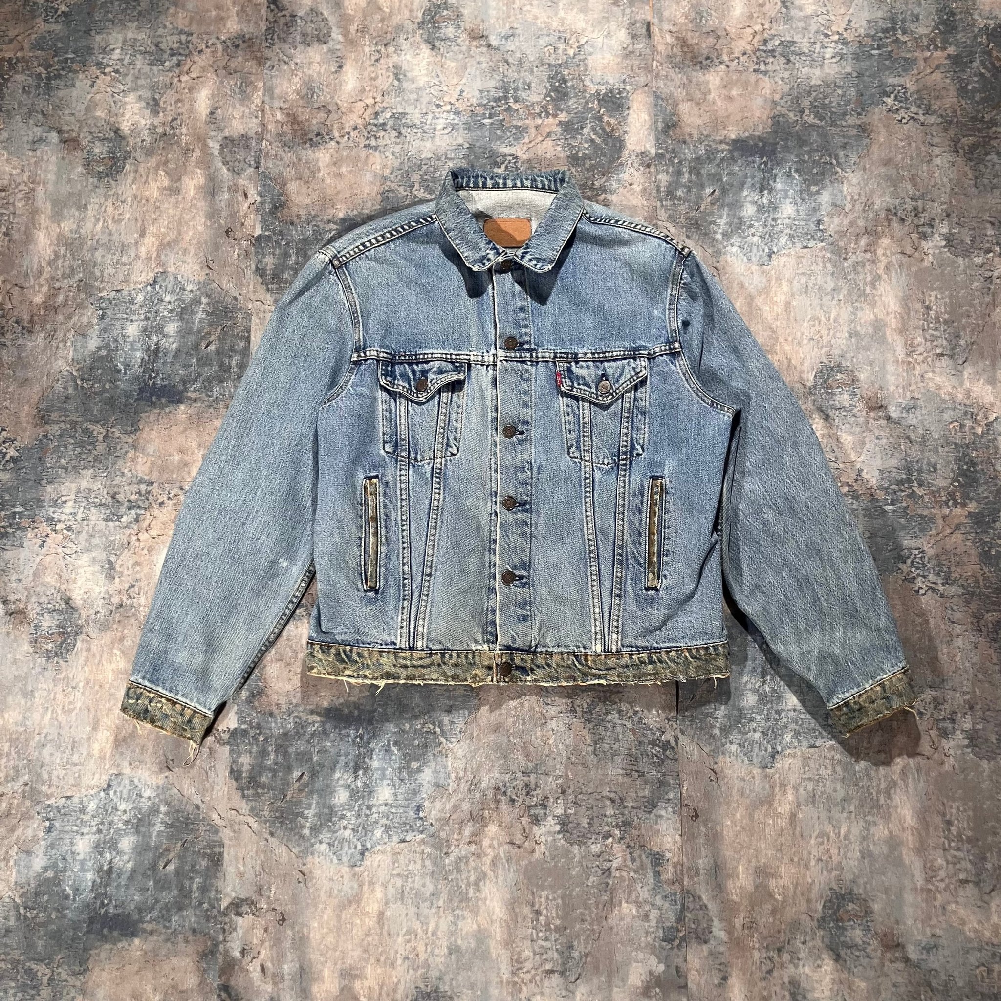 80s vintage boxy Levis trucker jacket made in I.. | Köp på Tradera ...