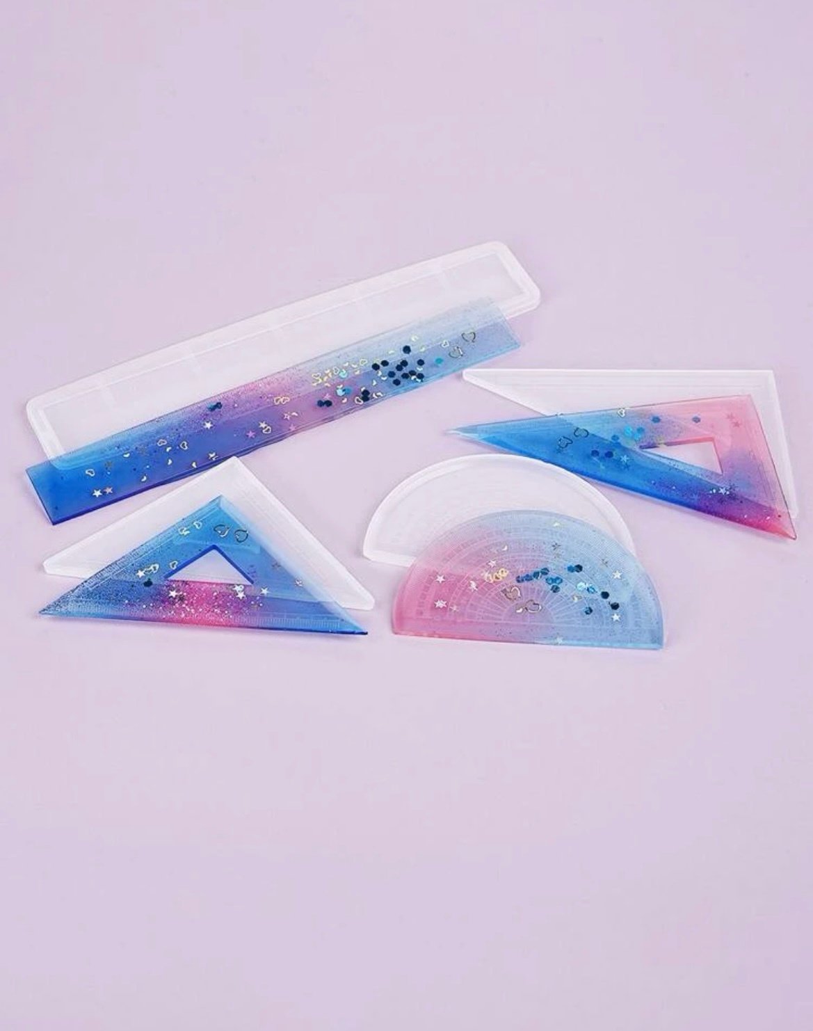 Silikonform linjal gjutning DIY epoxy resin pys.. | Köp på Tradera ...