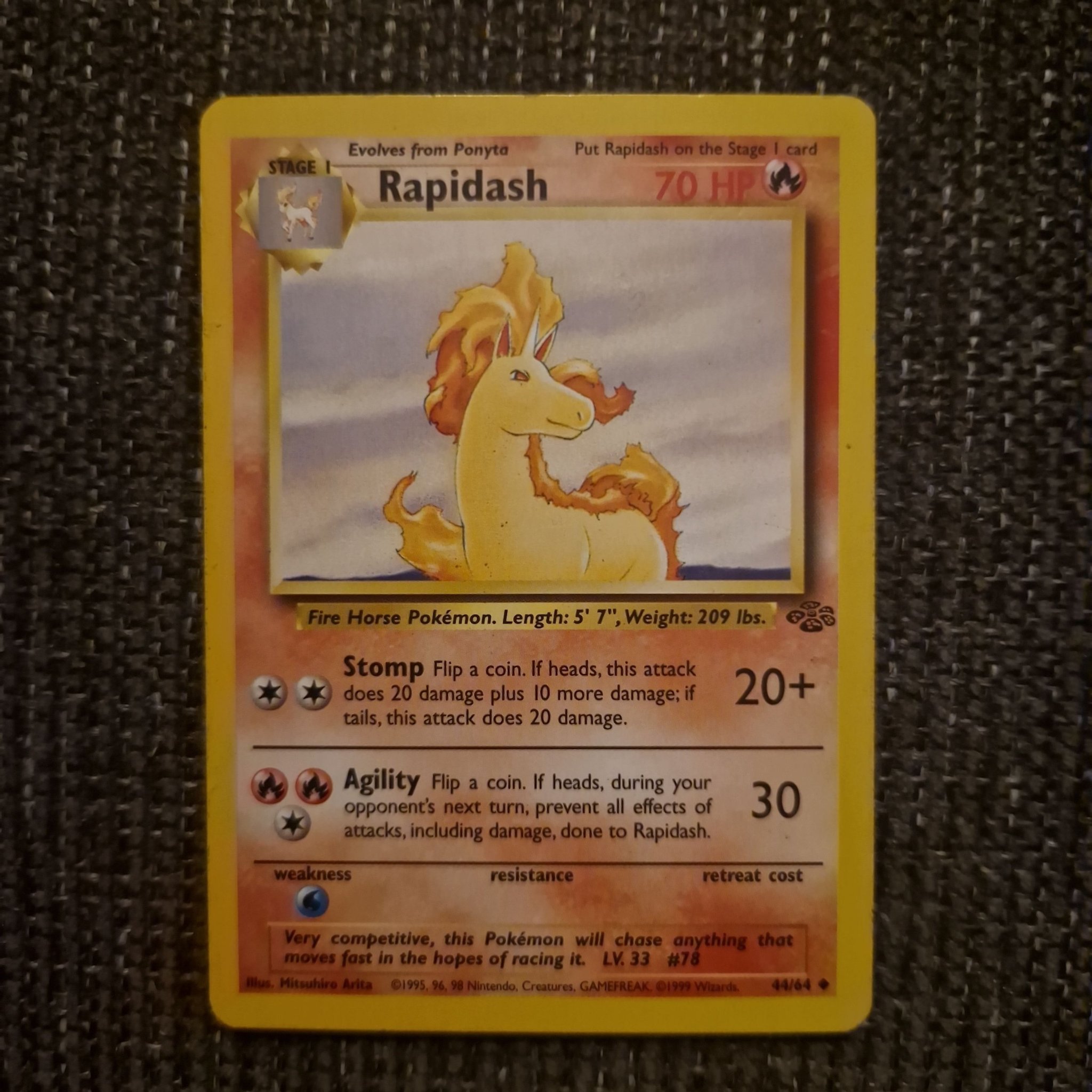 Rapidash Pokémonkort - Jungle set - 44/64 | Köp på Tradera (714019655)
