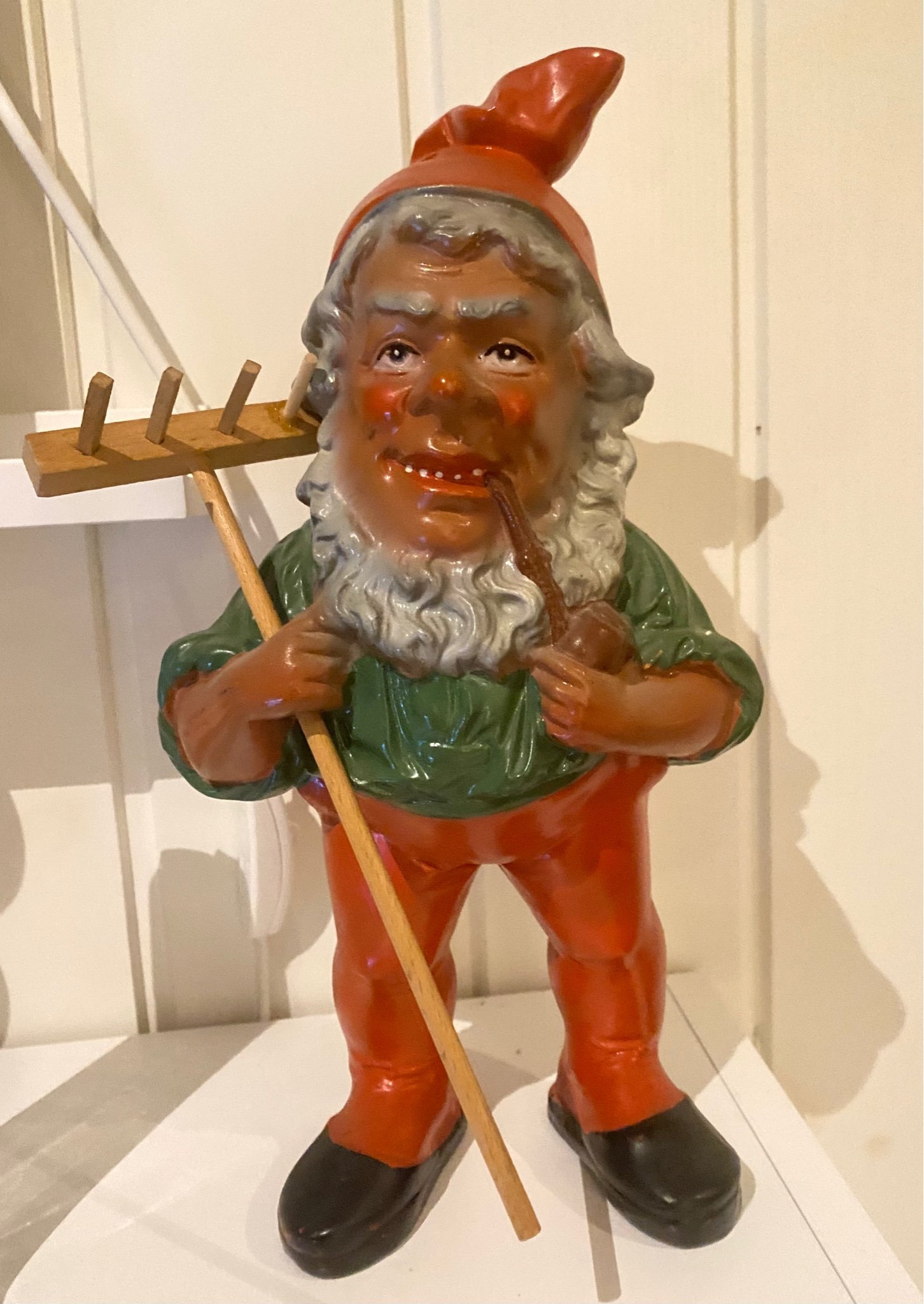 Tomte, tomtegubbe, kratta, pipa, retro, jultomte | Köp på Tradera ...