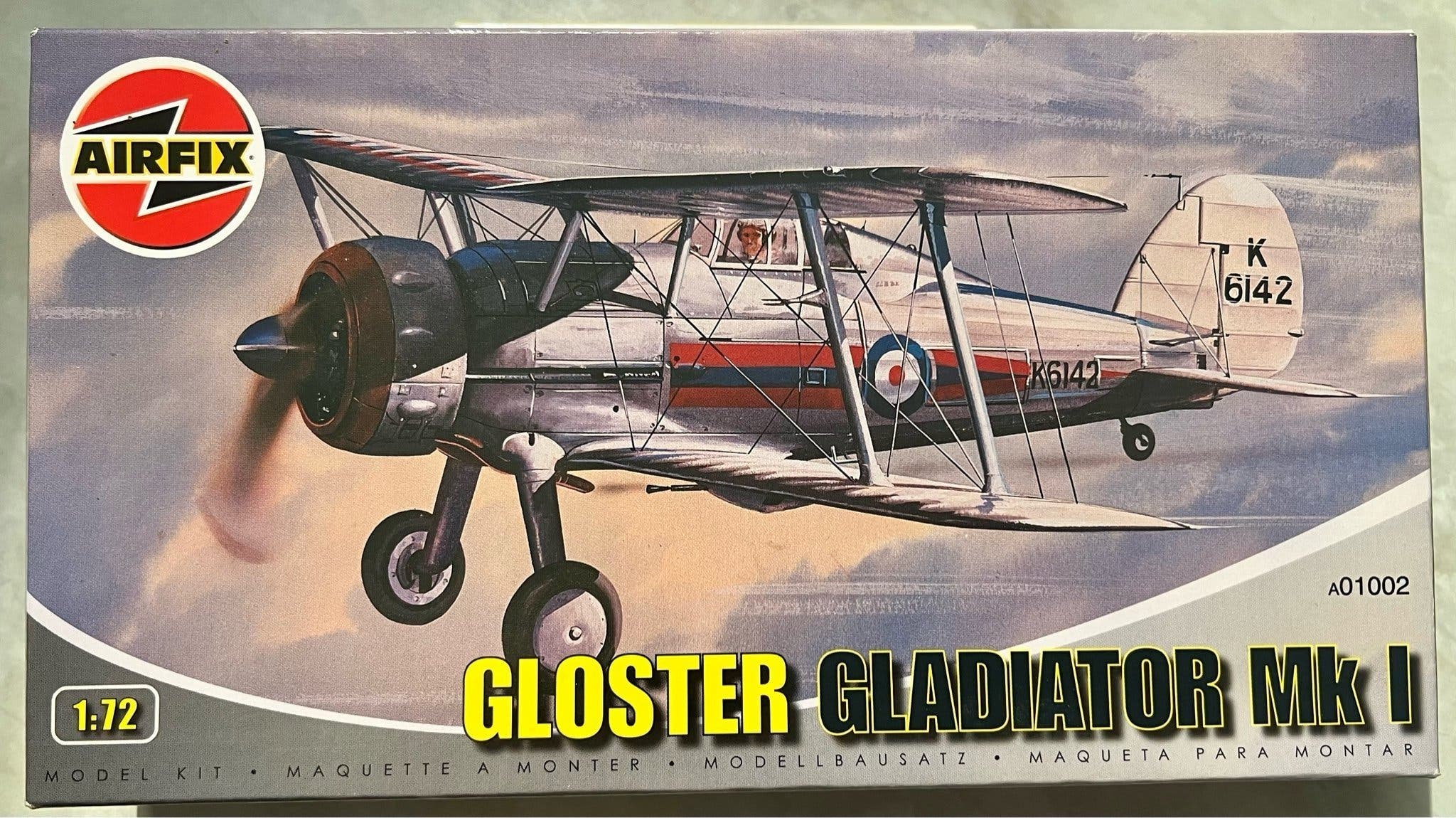 Airfix Gloster Gladiator Mk I Modellbyggsats 1:72 | Köp på Tradera ...