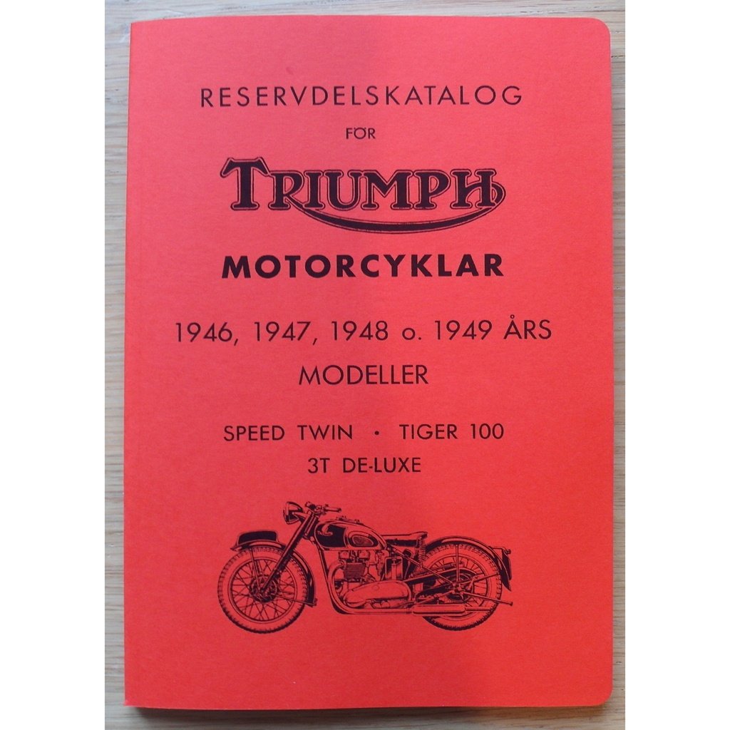 Reservdelskatalog Triumph MC 1946 .. | Köp från UT-Data på Tradera ...