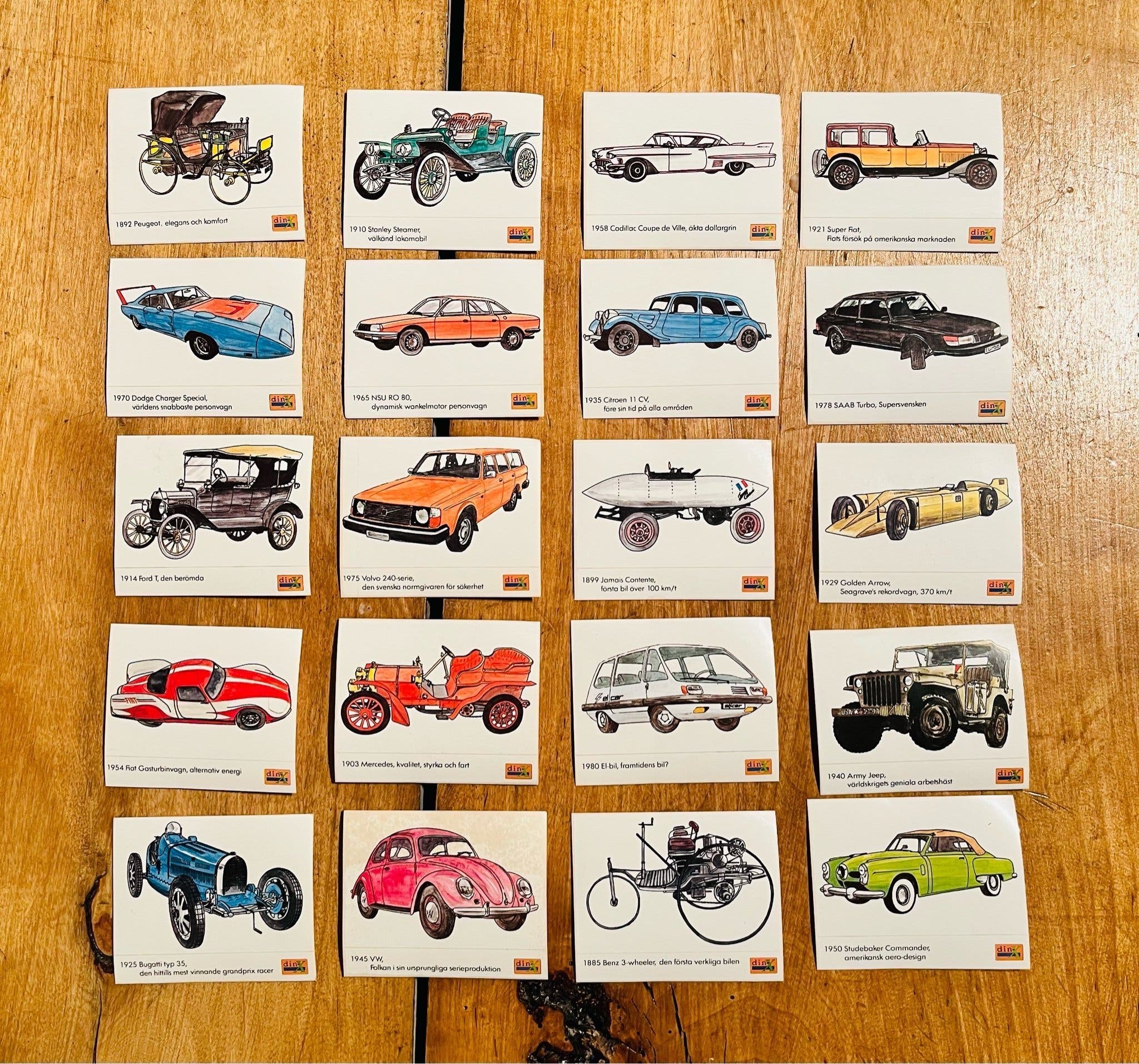 Se produkter som liknar 20 st bilkort retro&vintage d.. på Tradera ...