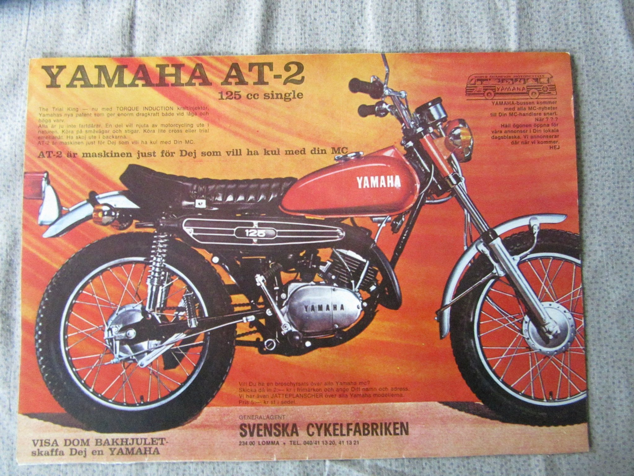 Se produkter som liknar Yamaha AT2 AT-2 125 cc 1972 R.. på Tradera ...
