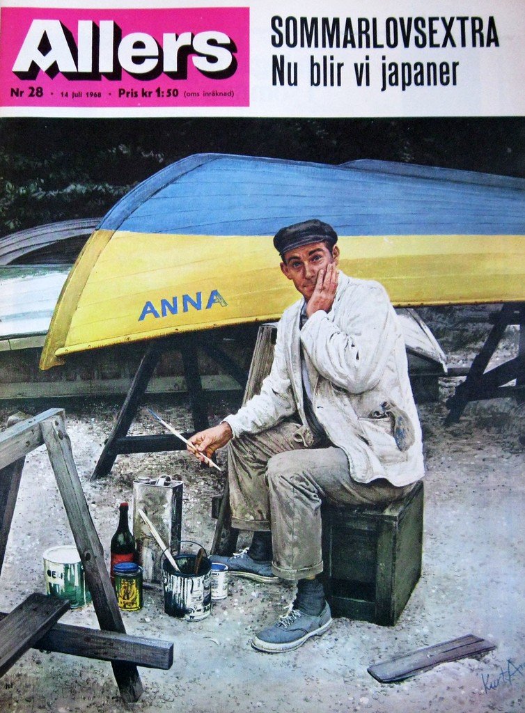 Allers 1968-28 Klippdocka.Robban Broberg.Kung G.. | Köp på Tradera ...