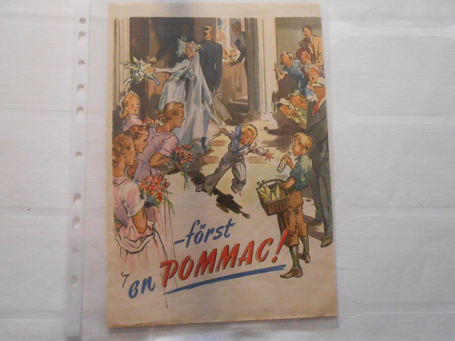 Pommac reklam 1950-tal bröllop Conny Walther il.. | Köp på Tradera ...