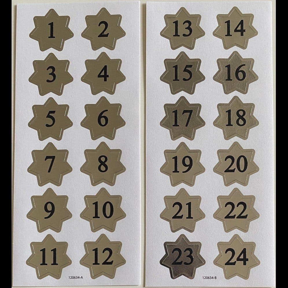 Se produkter som liknar Stickers siffror till advents.. på Tradera ...