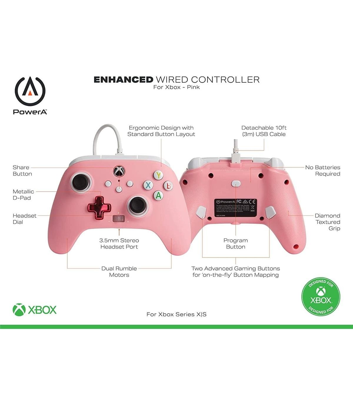 Pink PowerA Enhanced Wired Controlle.. | Köp från Japon på Tradera ...