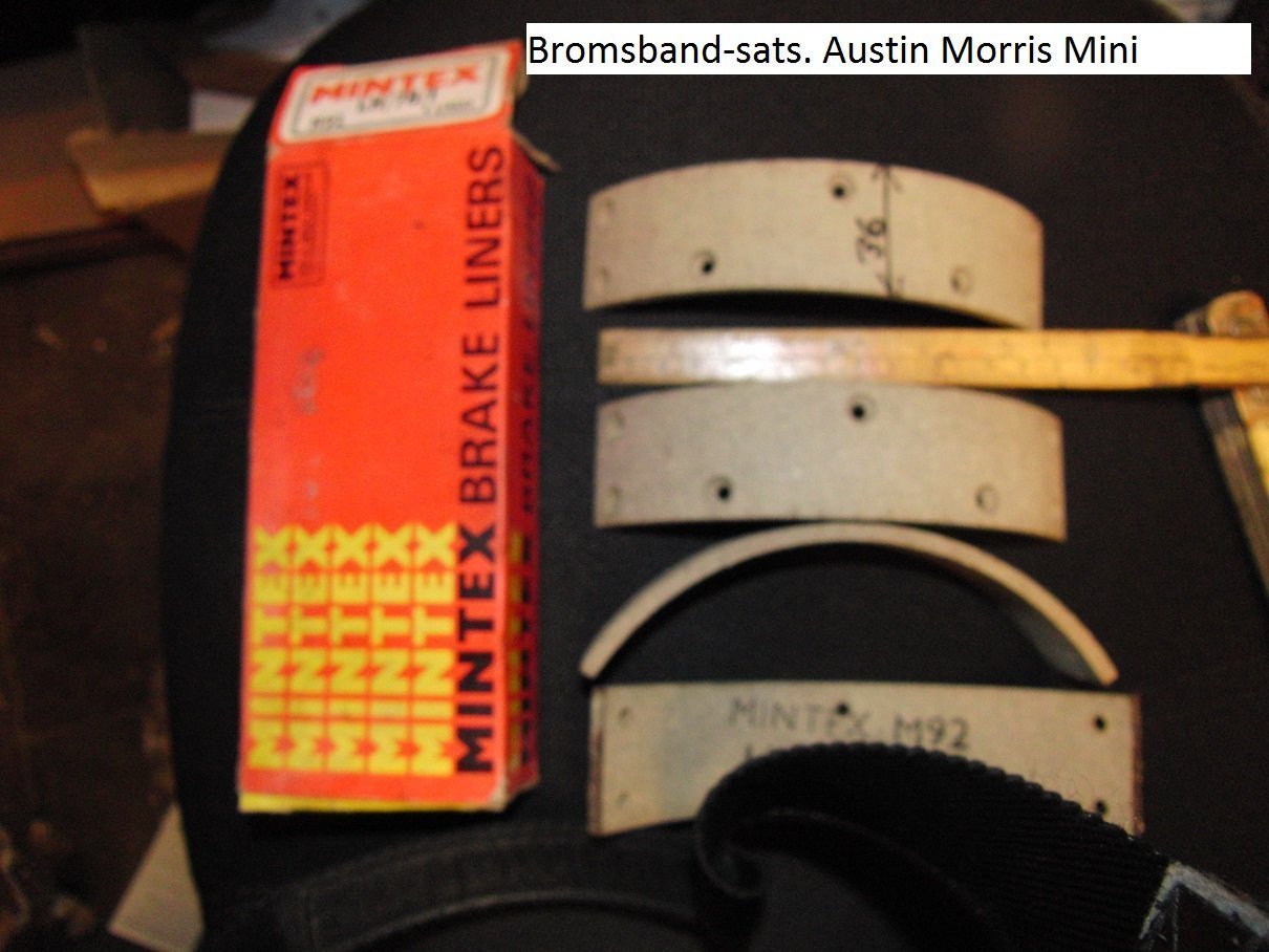 Bromsband-sats. Austin Morris Mini | Köp på Tradera (711426838)