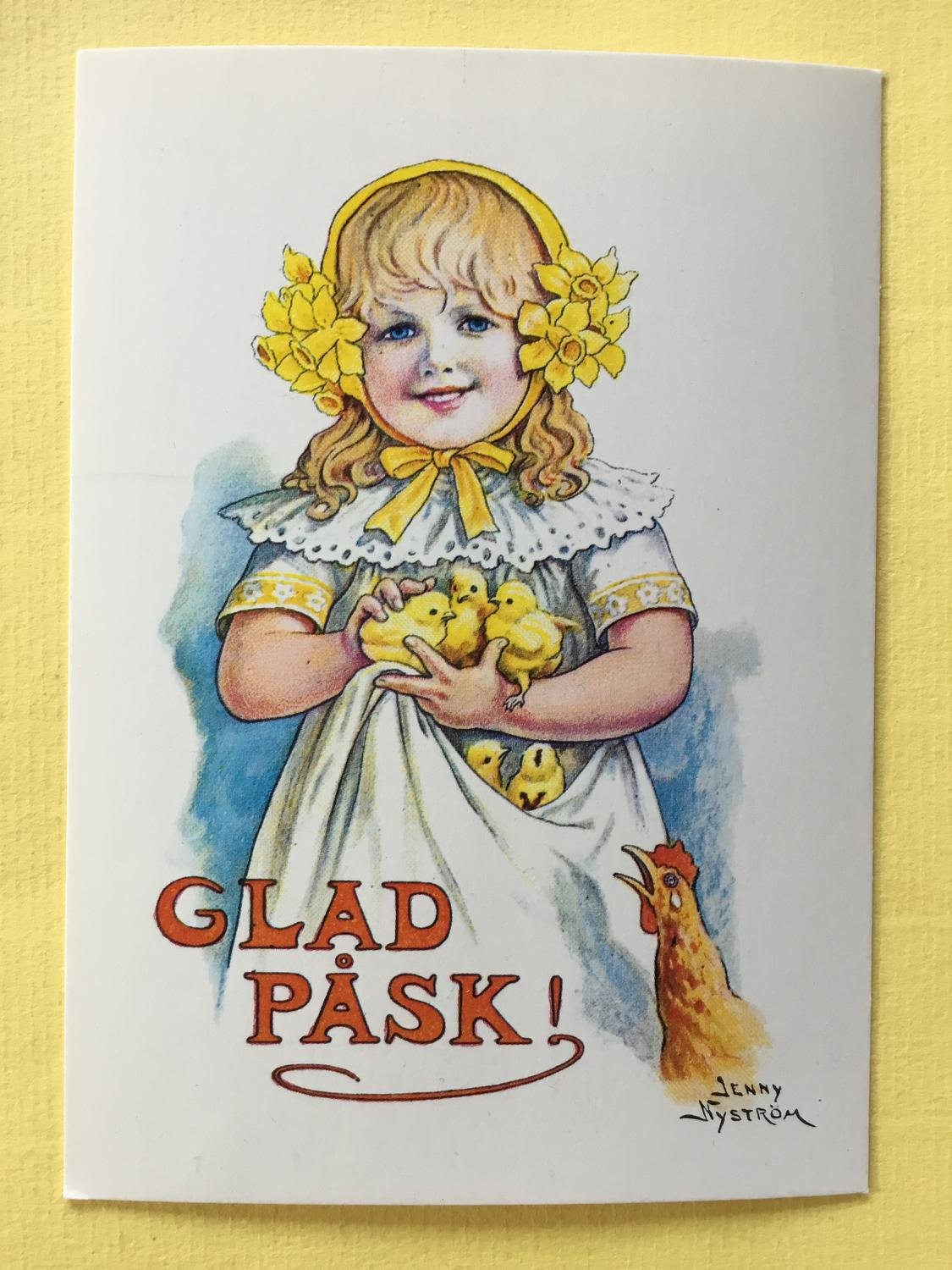 Halvgammalt kort Glad Påsk JENNY NYSTRÖM oskrivet | Köp på Tradera ...