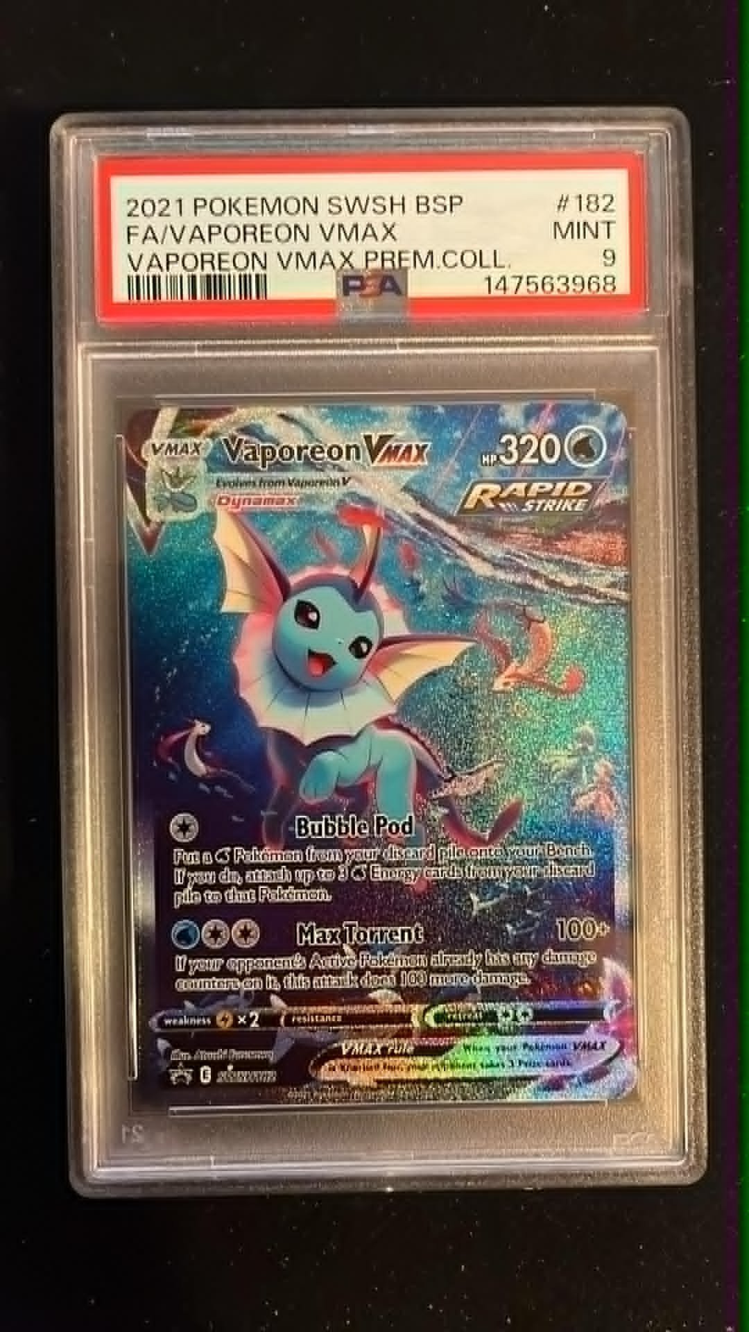 Vaporeon VMAX 182 2021 English Promo Pokemonkor.. | Köp på Tradera ...