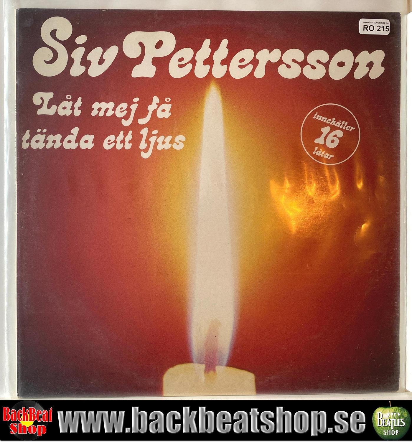 SIV PETTERSSON - LÅT MEJ FÅ TÄNDA.. | Köp från backbeat på Tradera ...