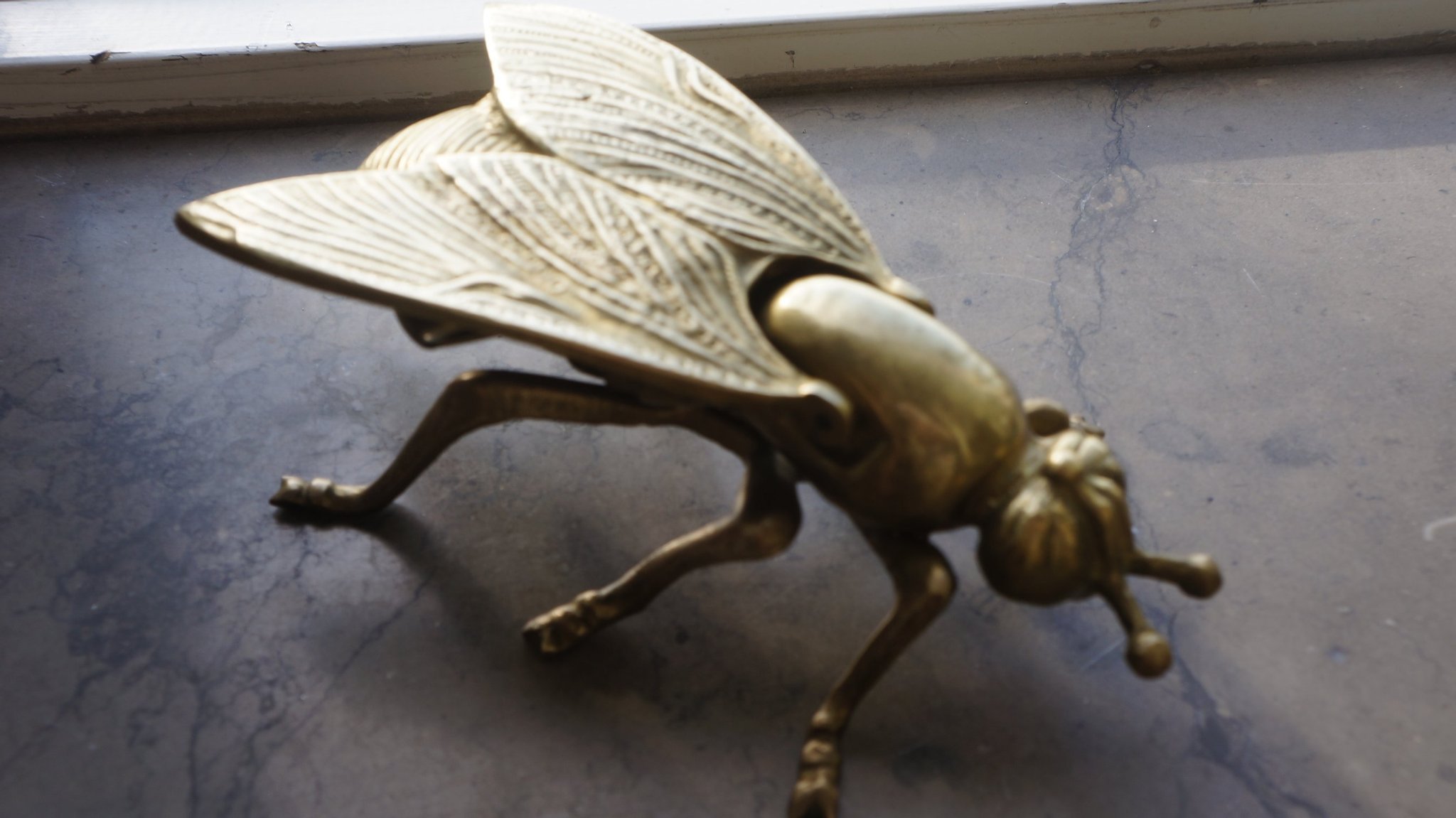 Antik askkopp i form av en stor fluga i massiv .. | Köp på Tradera ...