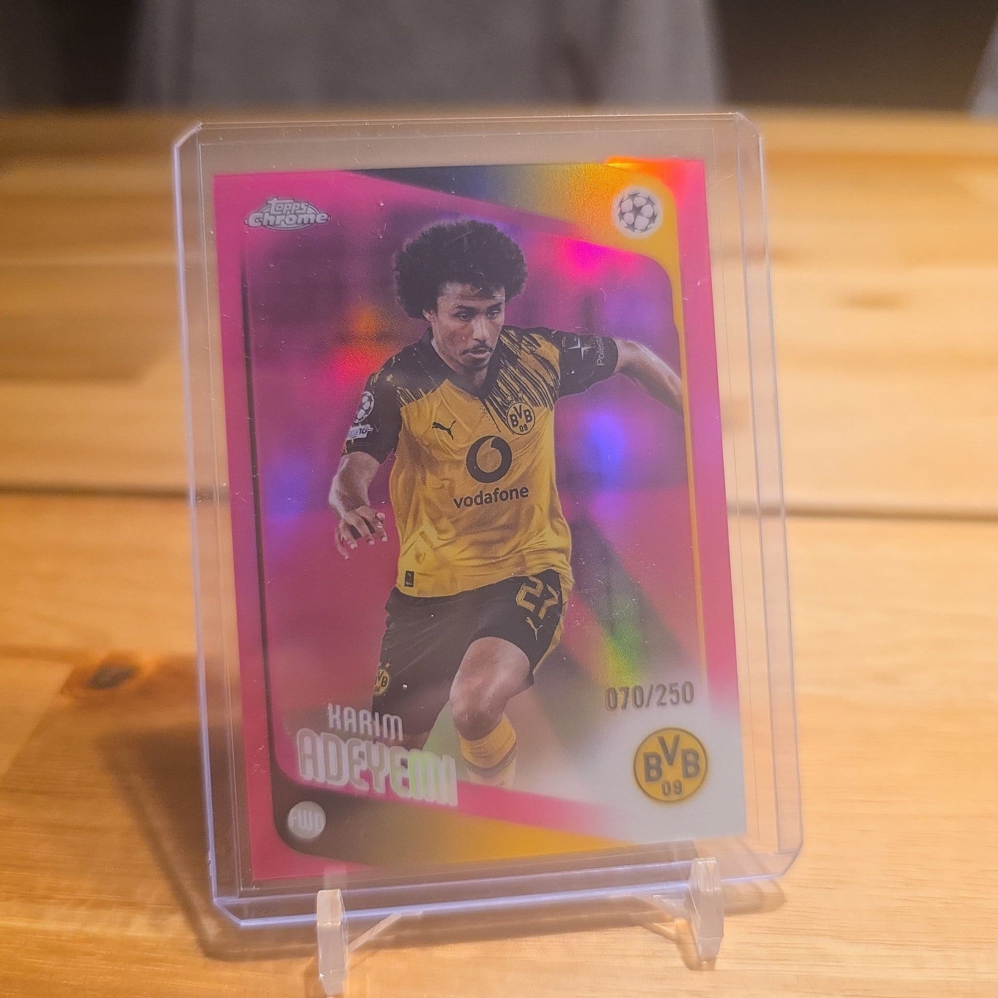 Karim Adeyemi Topps Chrome fotbollskort 070/250 | Köp på Tradera ...