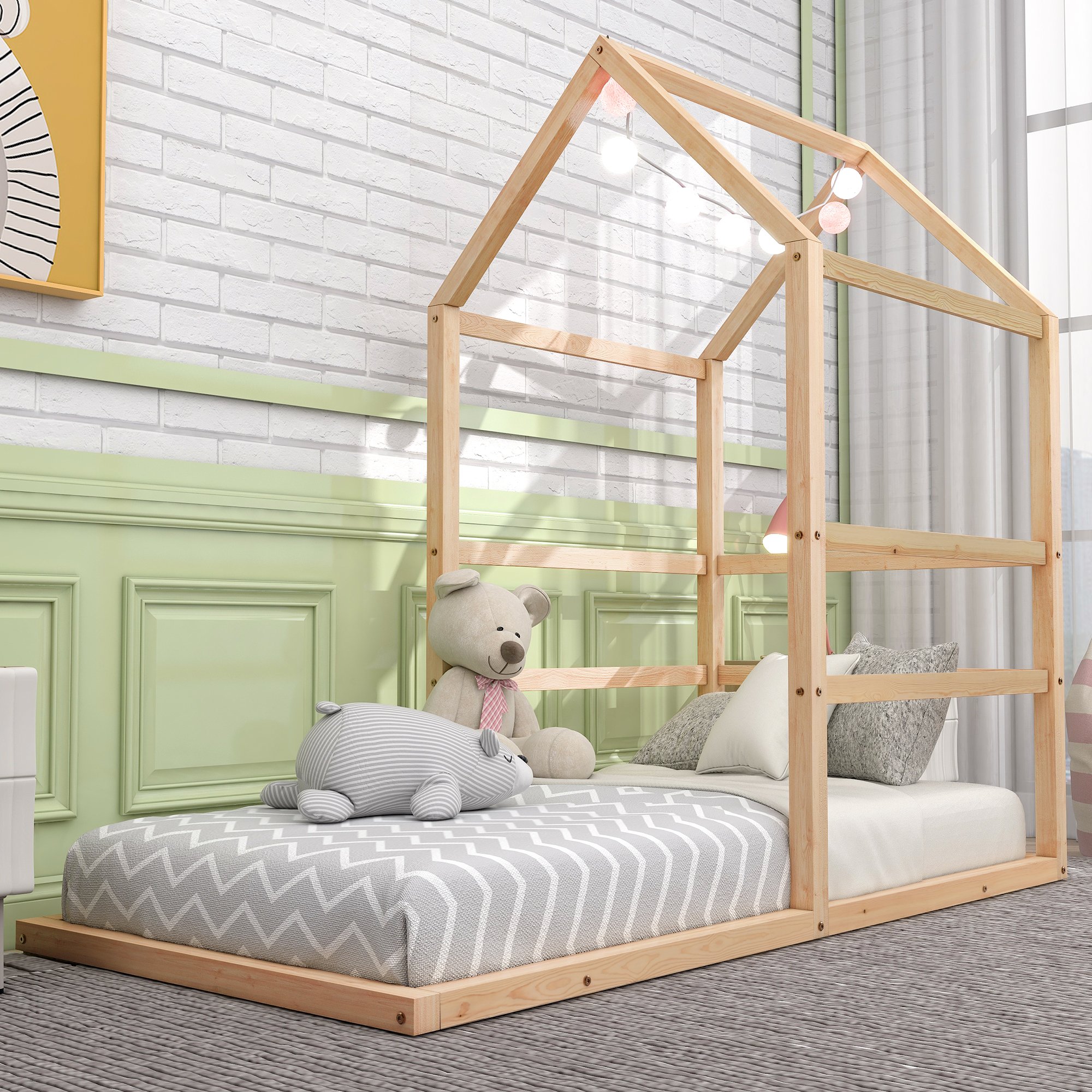 Barnsäng 90x200, barns hus säng ungdomssäng .. | Köp på Tradera (586945706)