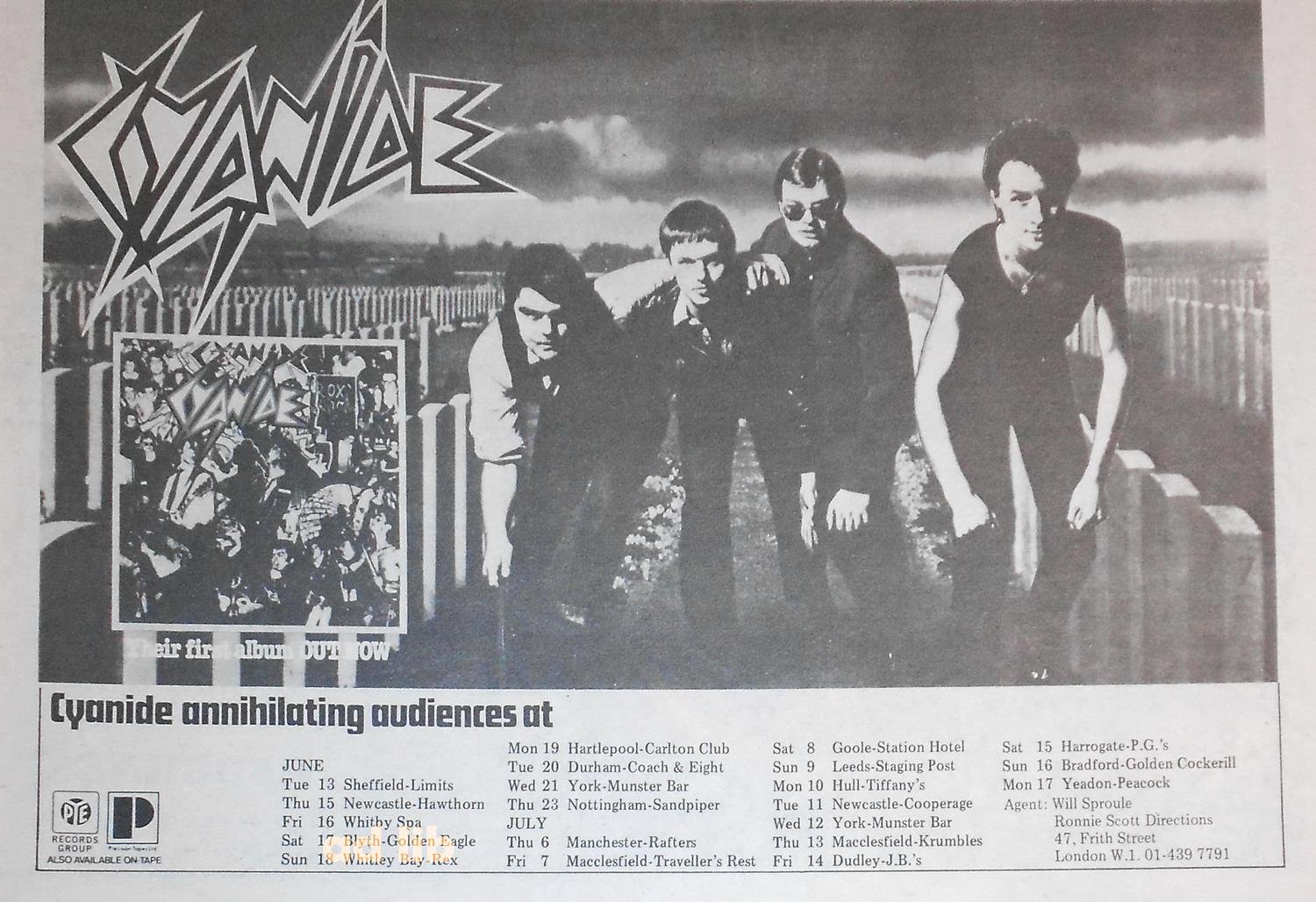 CYANIDE - FIRST ALBUM, UK TOUR, REKLAM TIDNINGS.. | Köp på Tradera ...