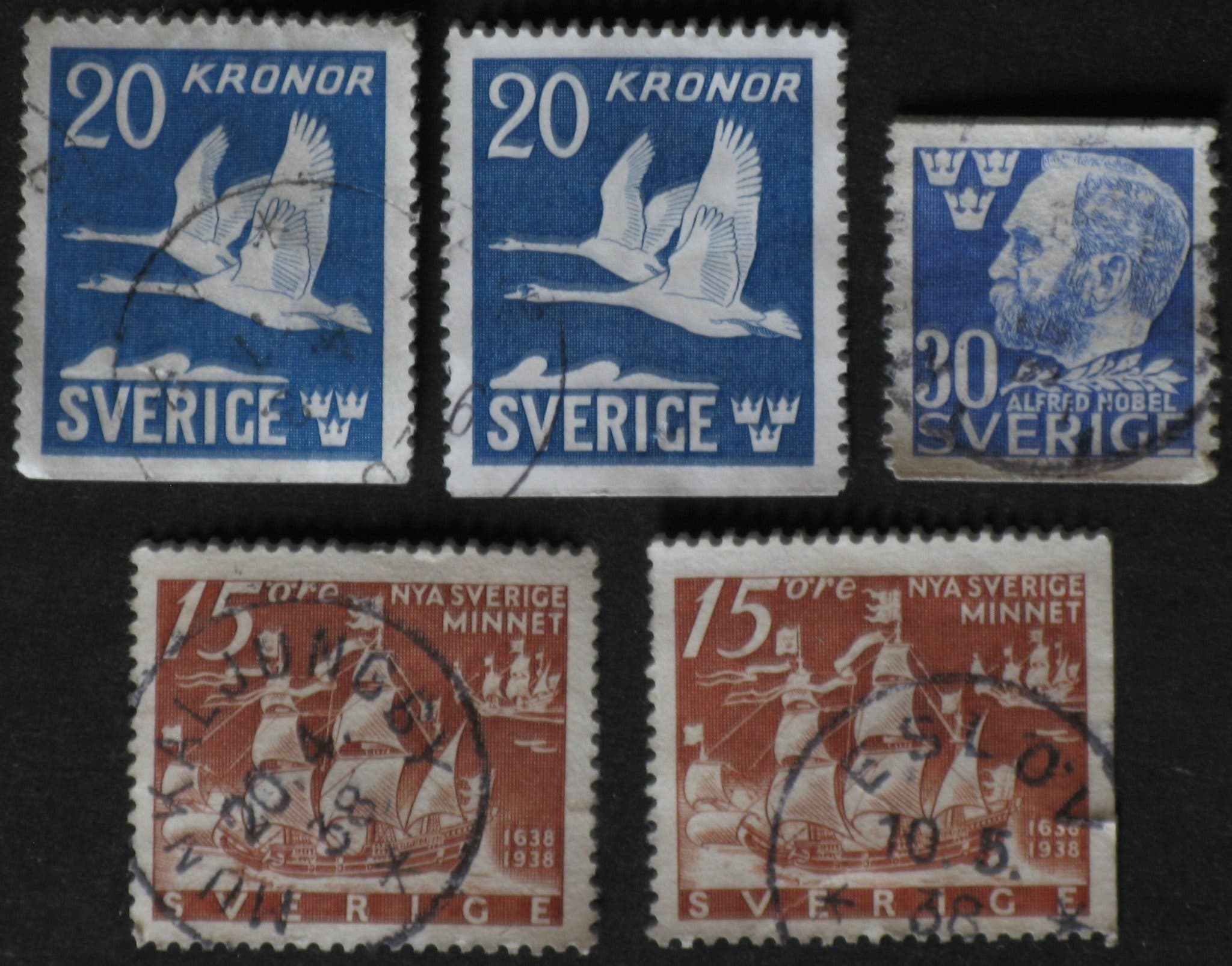 Sverige 1938-46 OBS kvalitet enligt bild läs me.. | Köp på Tradera ...