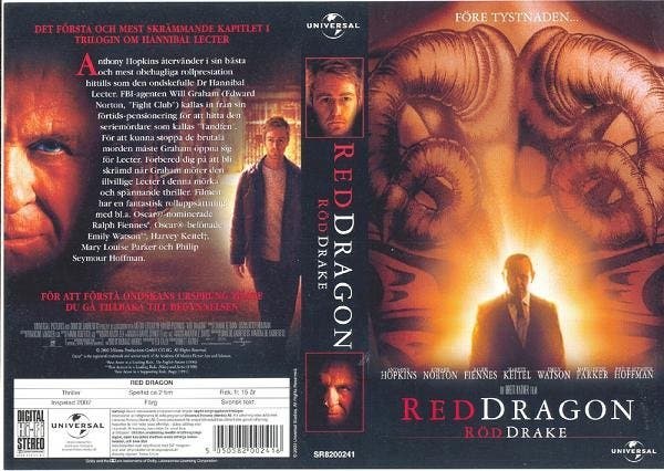 RED DRAGON - röd drake (VHS) | Köp från Boa-skivakuten på Tradera ...