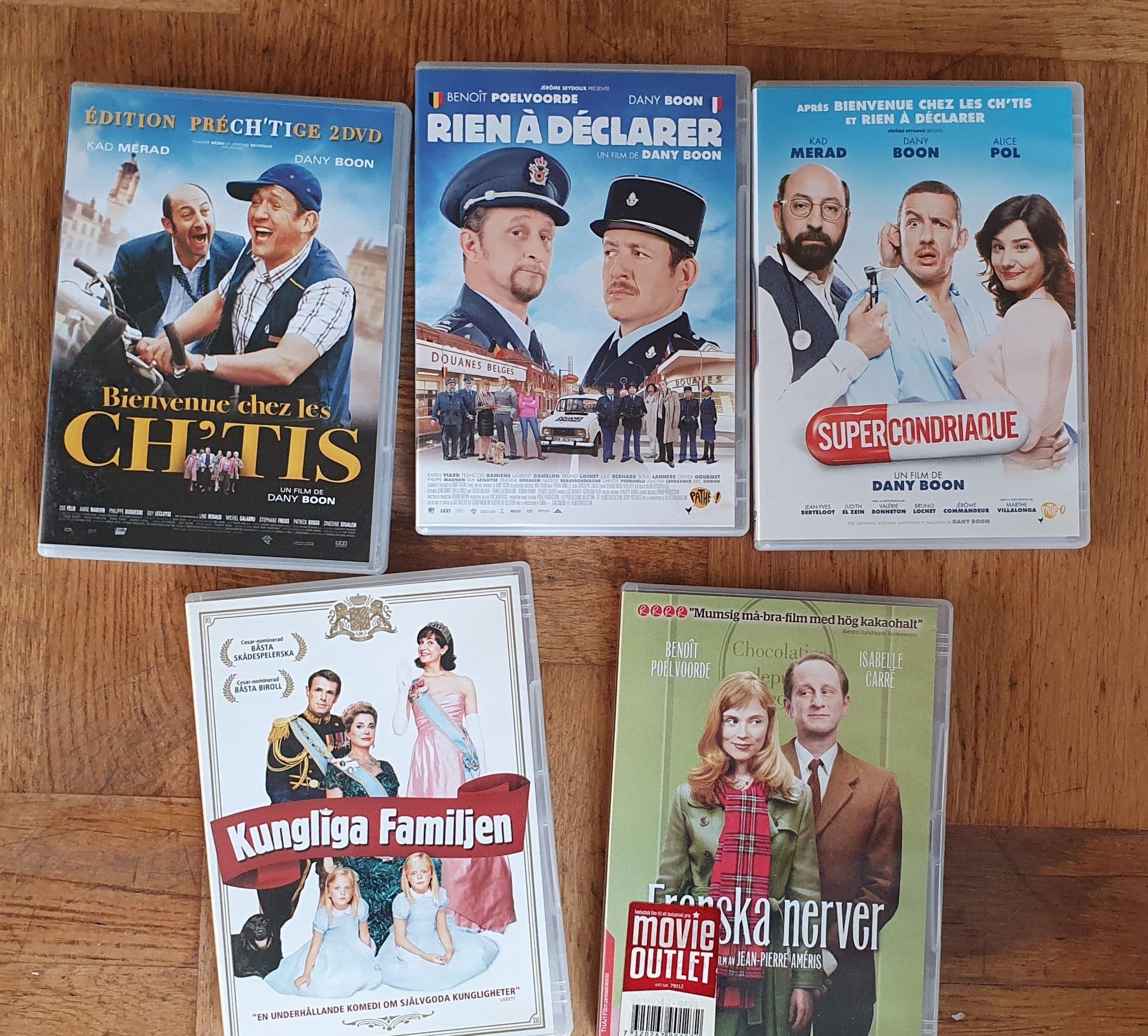 Se produkter som liknar 5 st DVD-filmer med fransk ko.. på Tradera ...