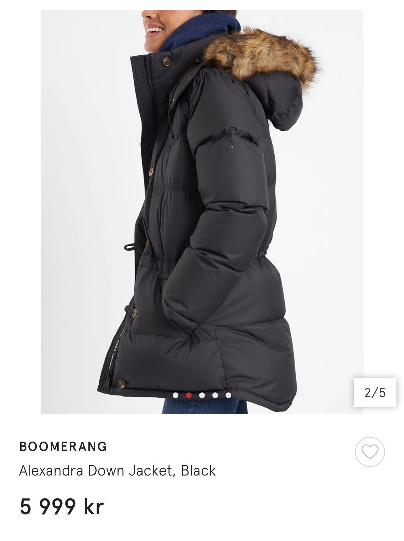 BOOMERANG Dunjacka Alexandra down jacket | Köp på Tradera (570953841)