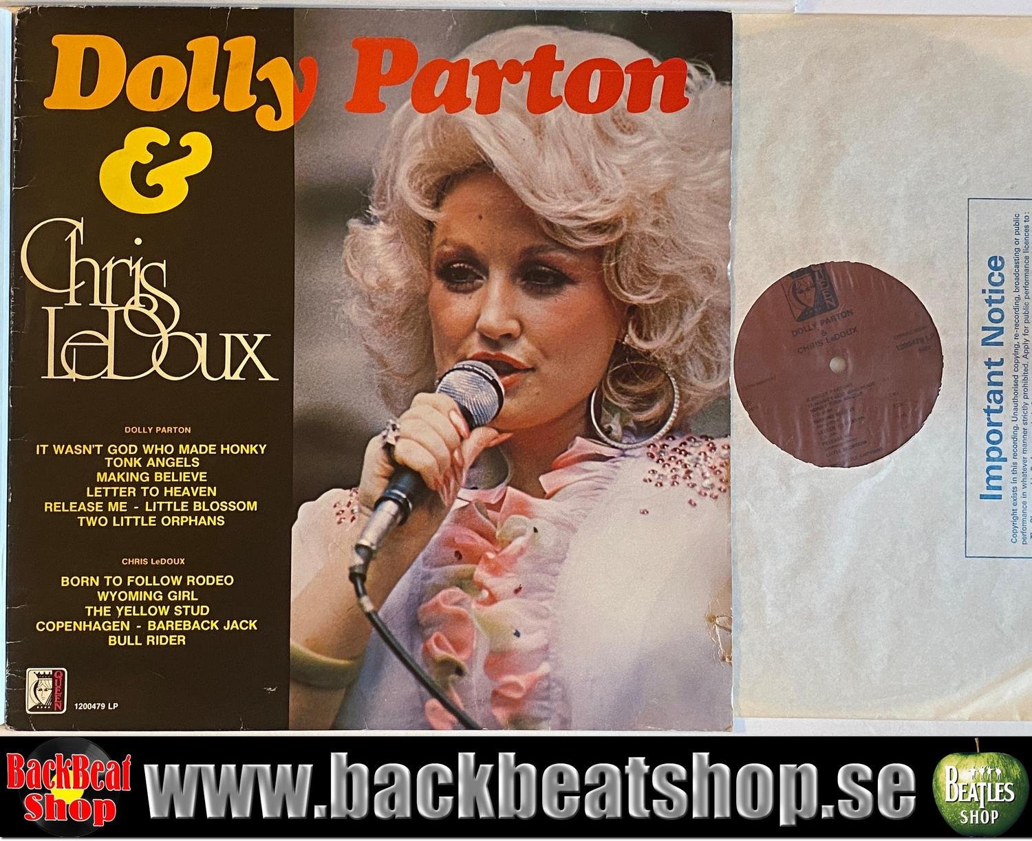 DOLLY PARTON; CHRIS LEDOUX - DOLL.. | Köp från backbeat på Tradera ...