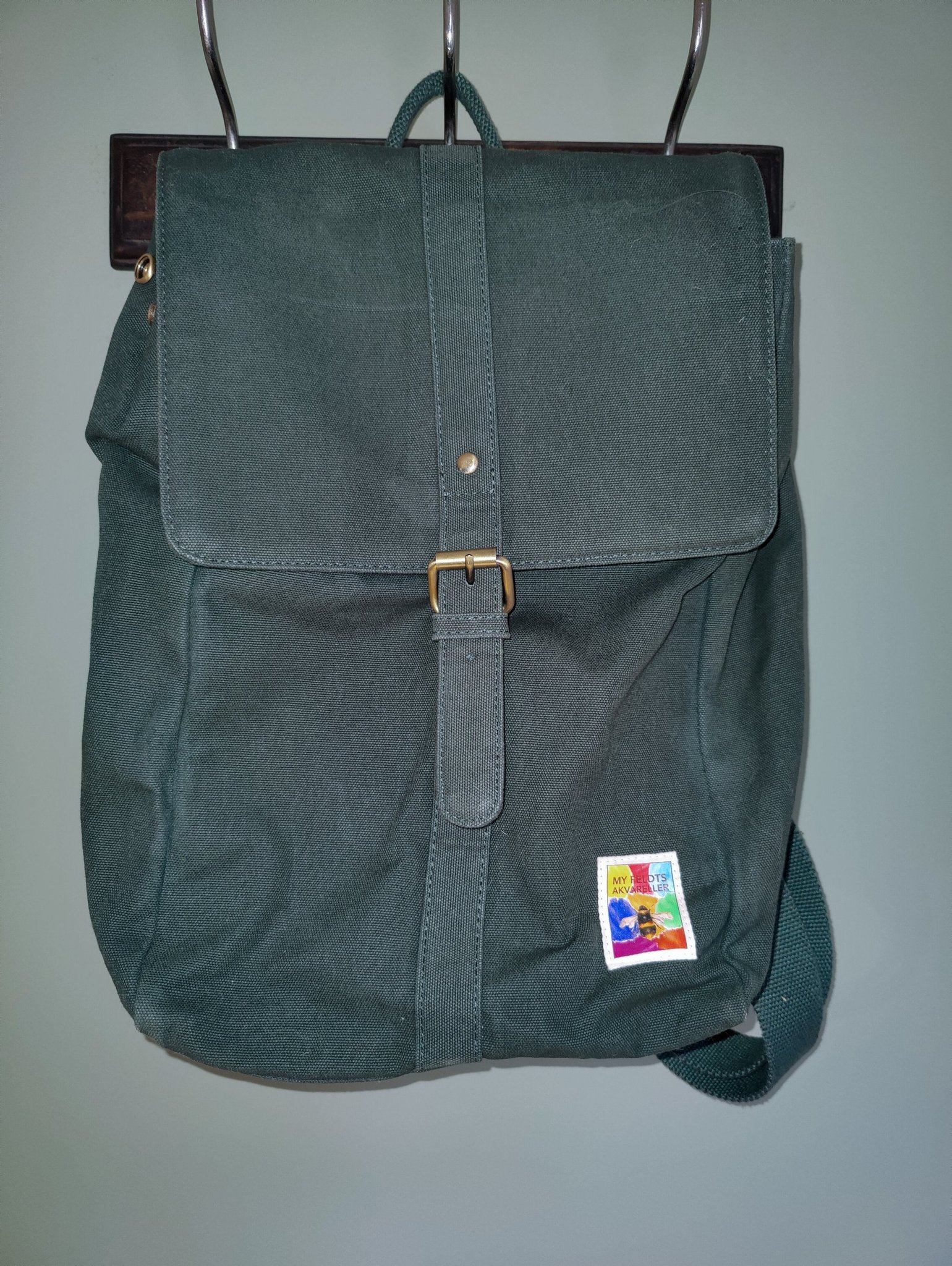 OMOM/My Feldt - Ryggsäck i ekologisk canvas | Köp på Tradera (708984064)