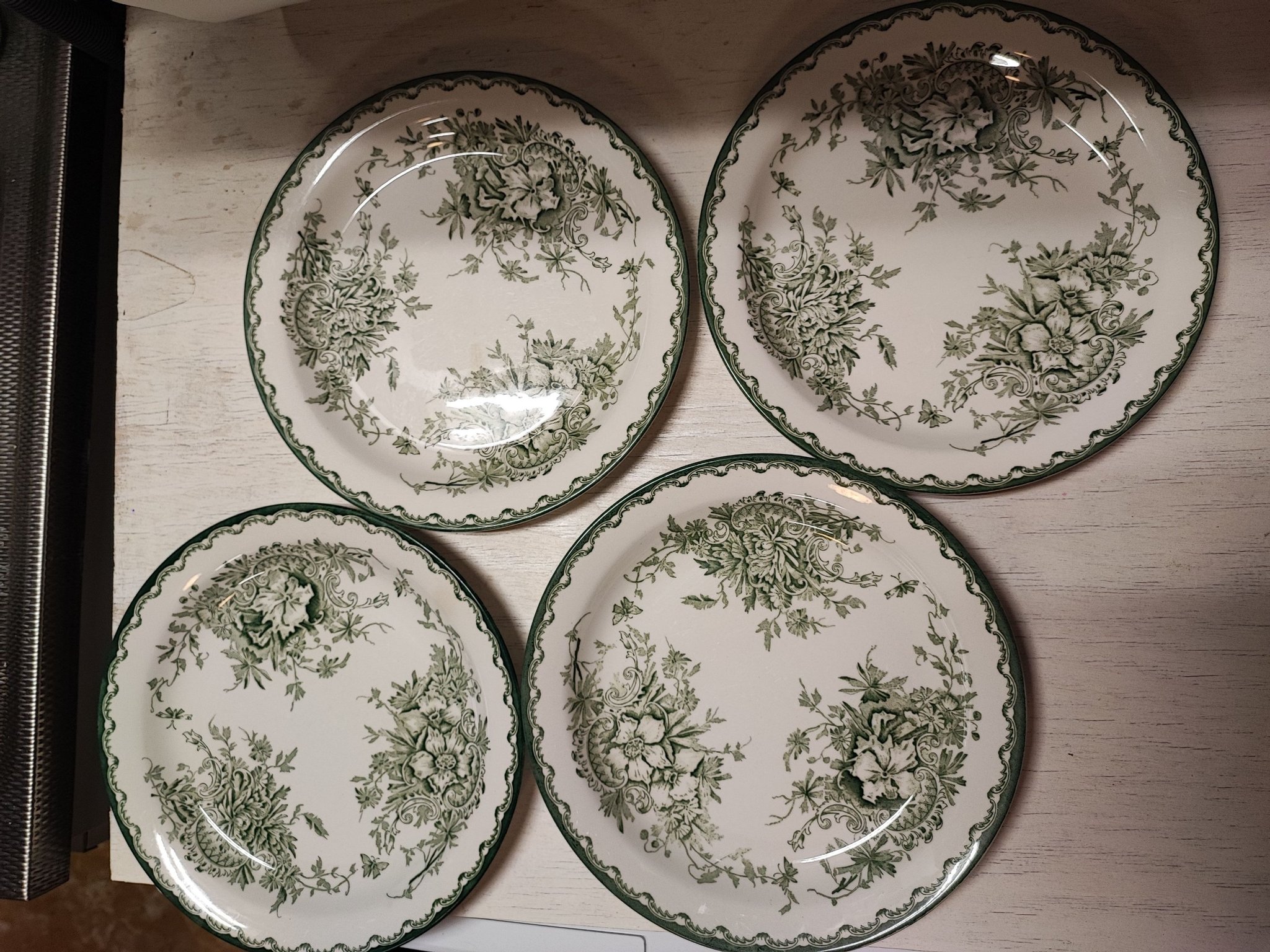 Rörstrand, Sweden, Gröna Anna mattallrikar | Köp på Tradera (710715107)
