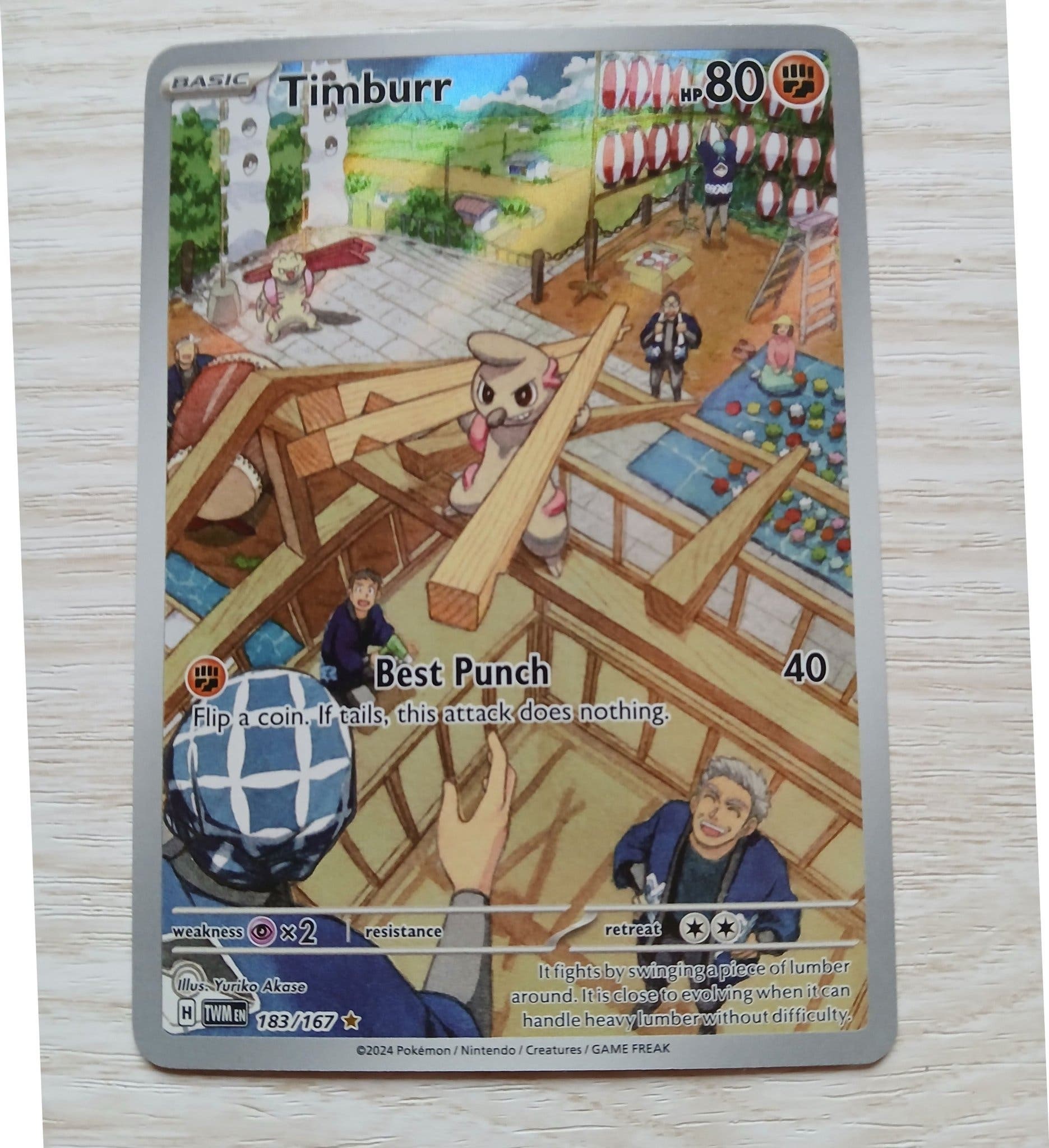 Timburr Illustration Rare//Twilight Masquerade/.. | Köp på Tradera ...