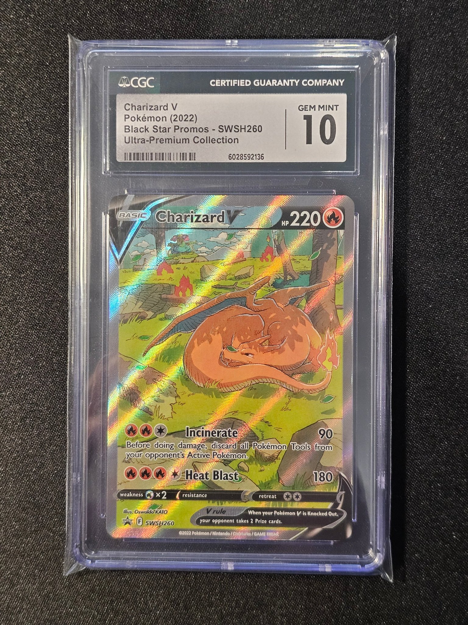 Charizard V (SWSH 260) - CGC 10 | Köp på Tradera (694650080)