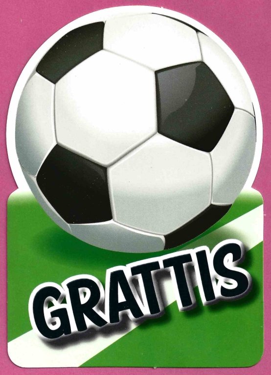 1st Grattis kort - Fotboll