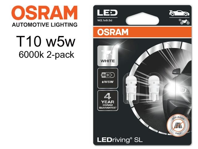 Osram t10 w5w 6000K 2-pack led W2.. | Köp från Ledbuddy på Tradera ...