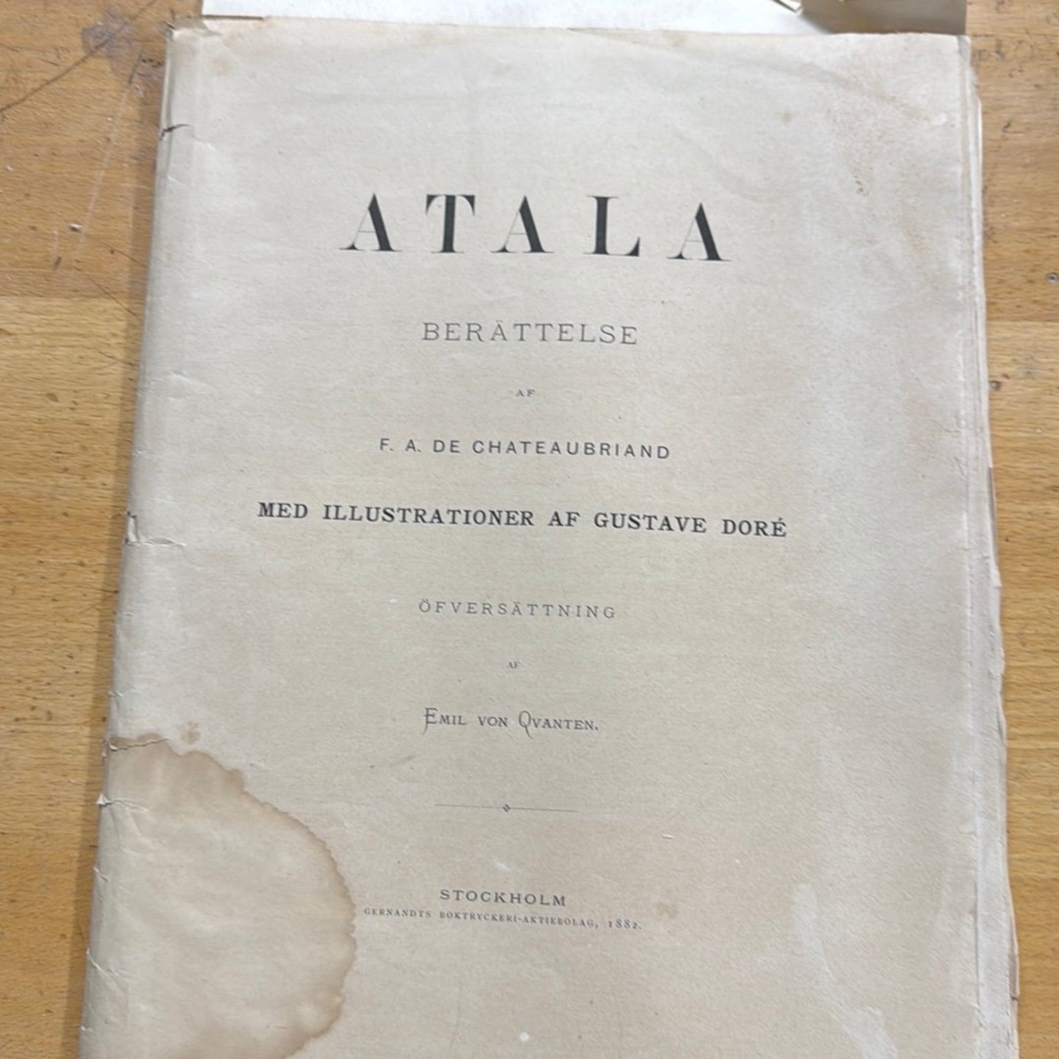 Atala chateaubriand Doré. Berättelse | Köp på Tradera (694981994)