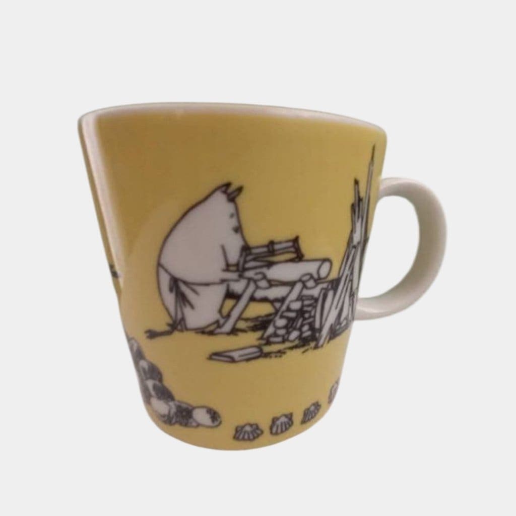 Arabia Mumin Moomin Mugg Yellow 1990s äldre log.. | Köp på Tradera ...