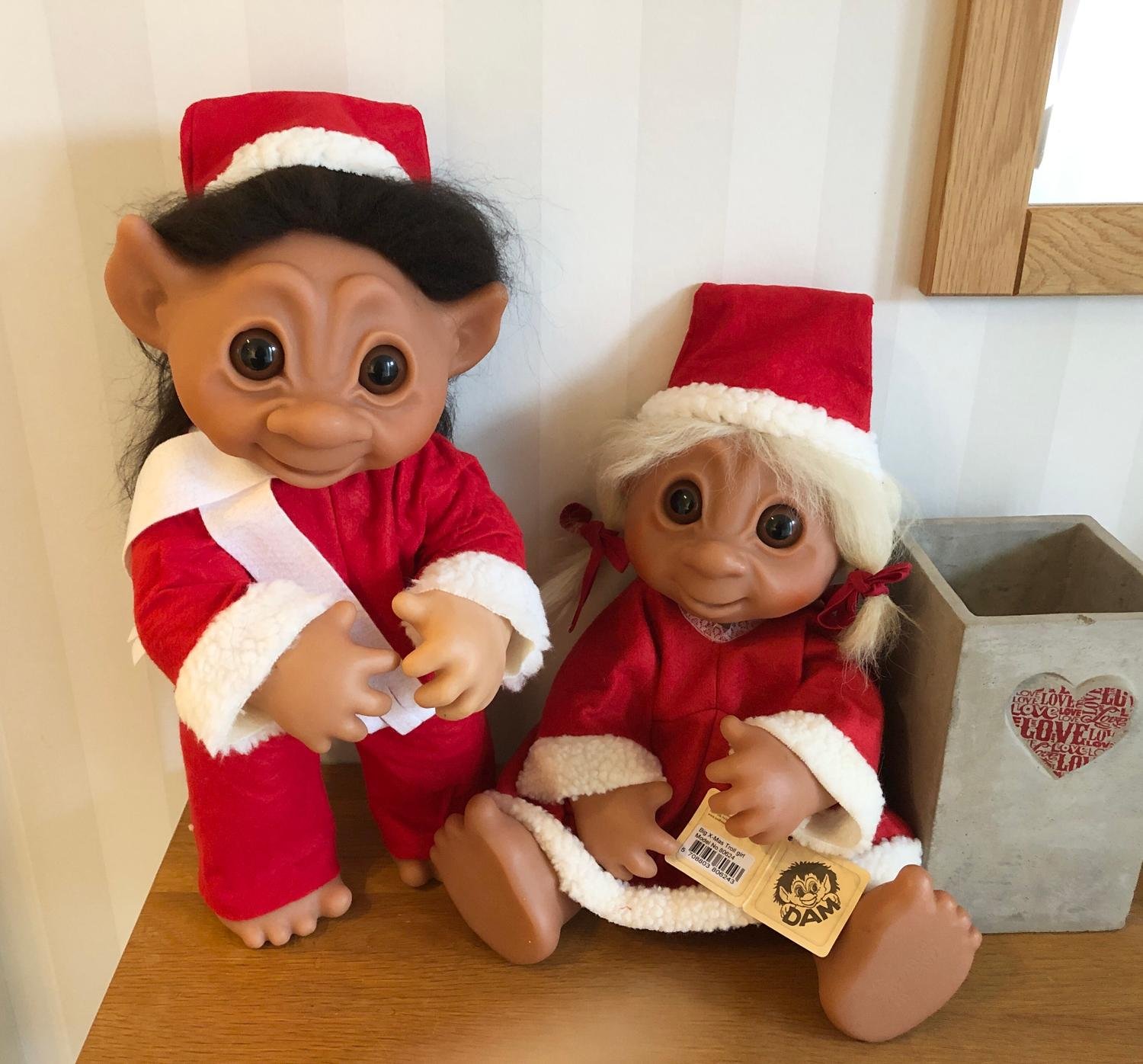 DAM JULTROLL Tomtemor och Tomtefar 45 cm Juldek.. | Köp på Tradera ...