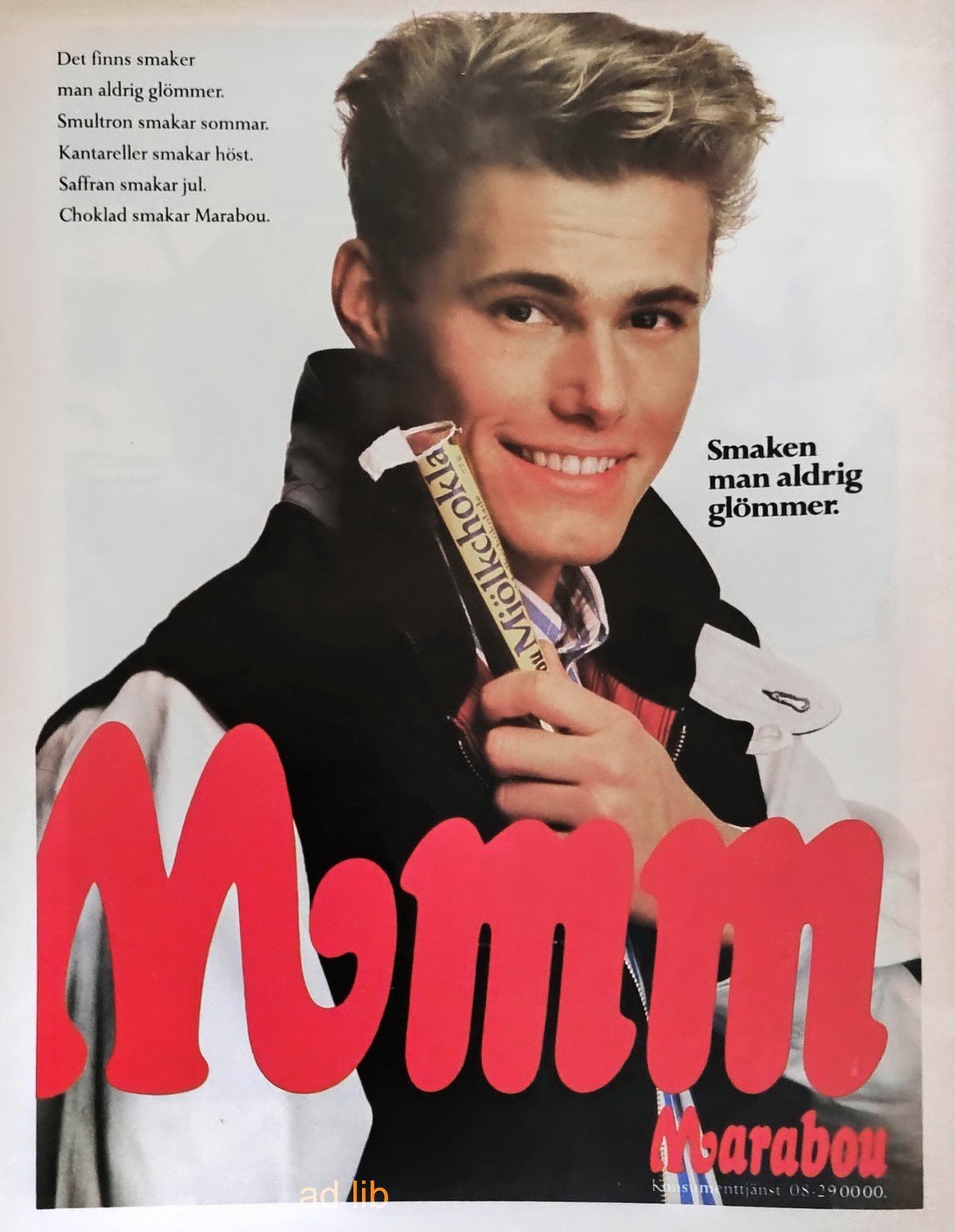 MARABOU - SMAKEN MAN ALDRIG GLÖMMER, REKLAM TID.. | Köp på Tradera ...