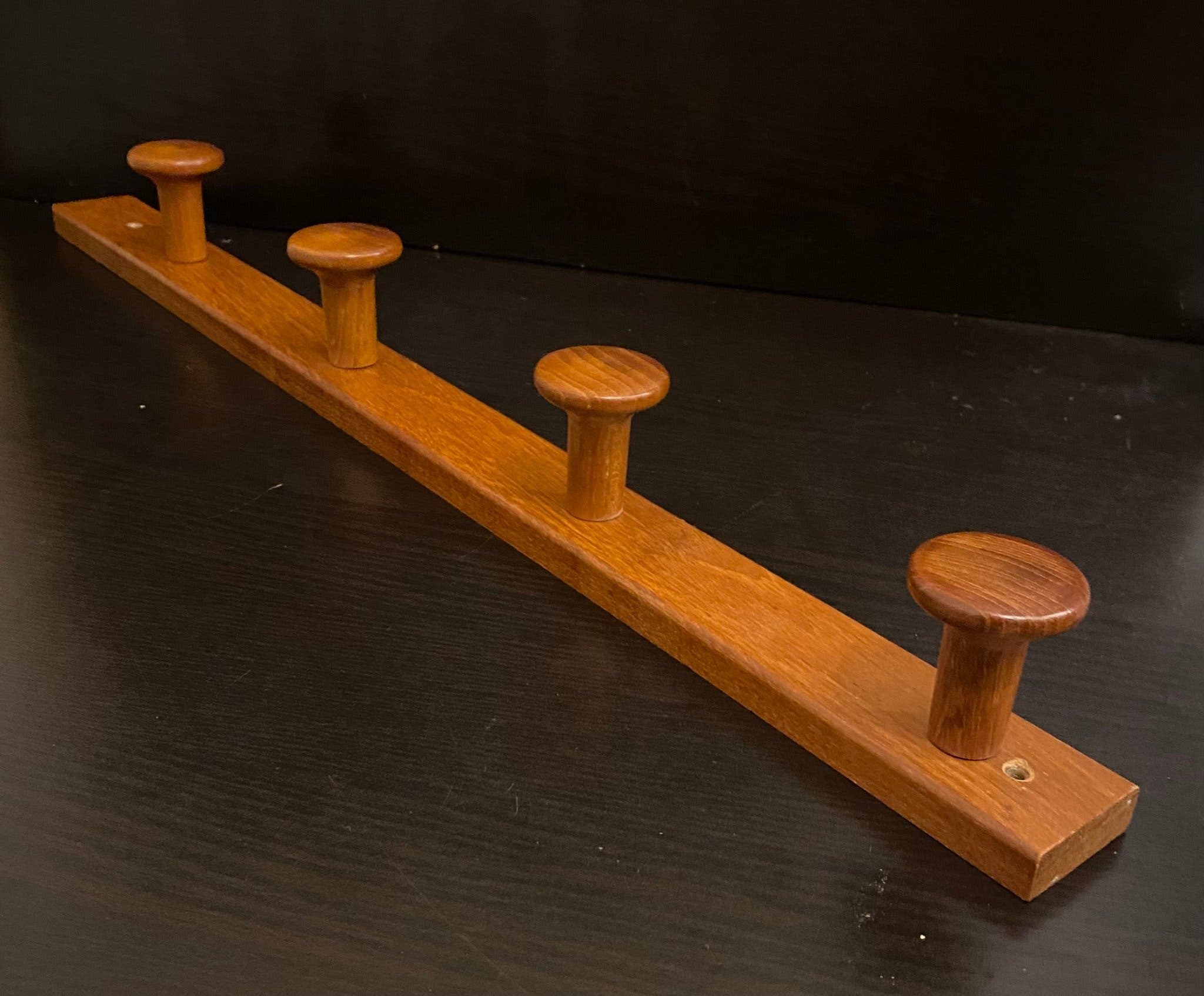 RETRO TEAK KLÄDHÄNGARE VINTAGE 50 60 TAL BADRUM.. | Köp på Tradera ...