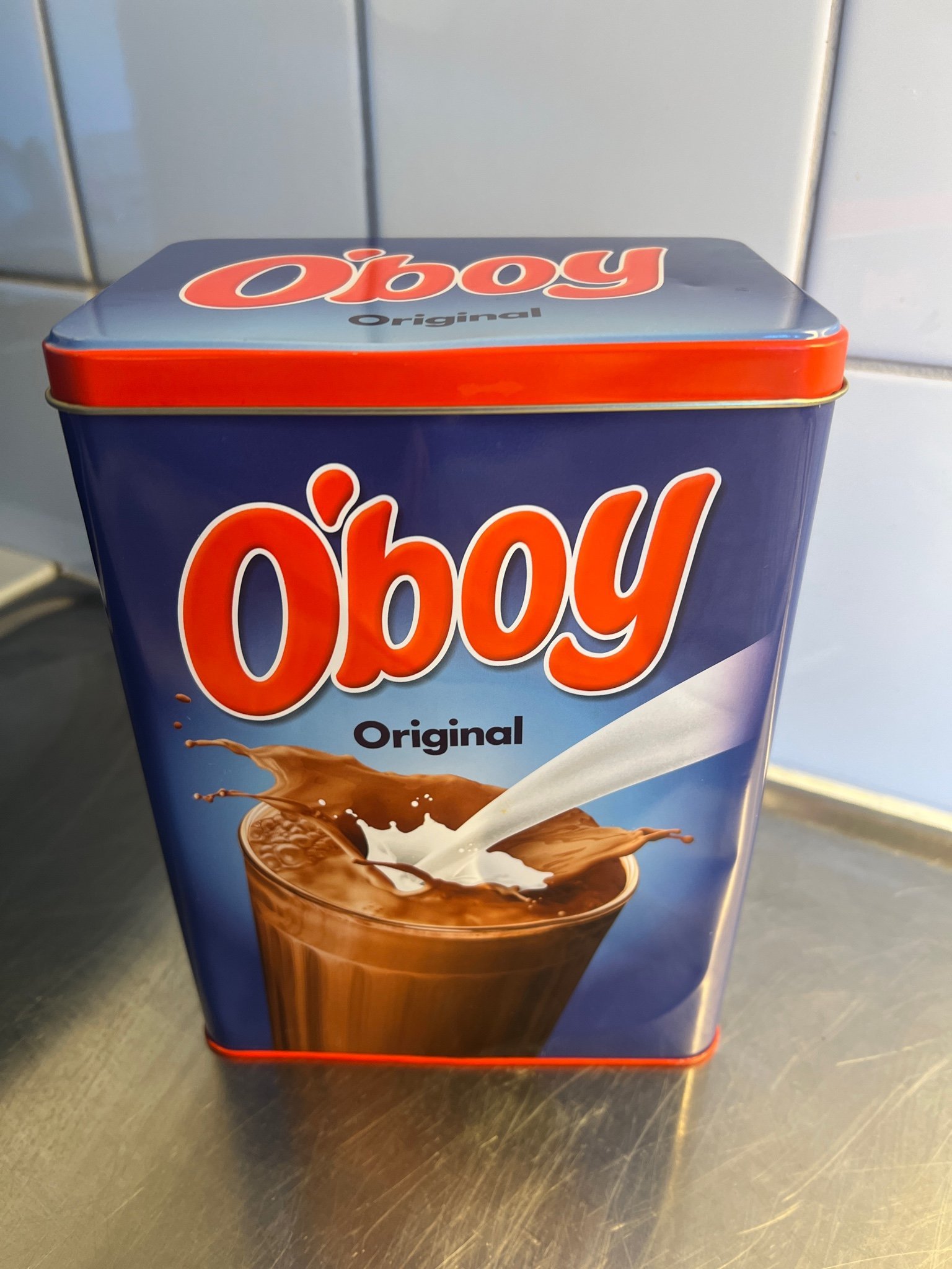 Oboy original plåtburk burk retro | Köp på Tradera (591561542)