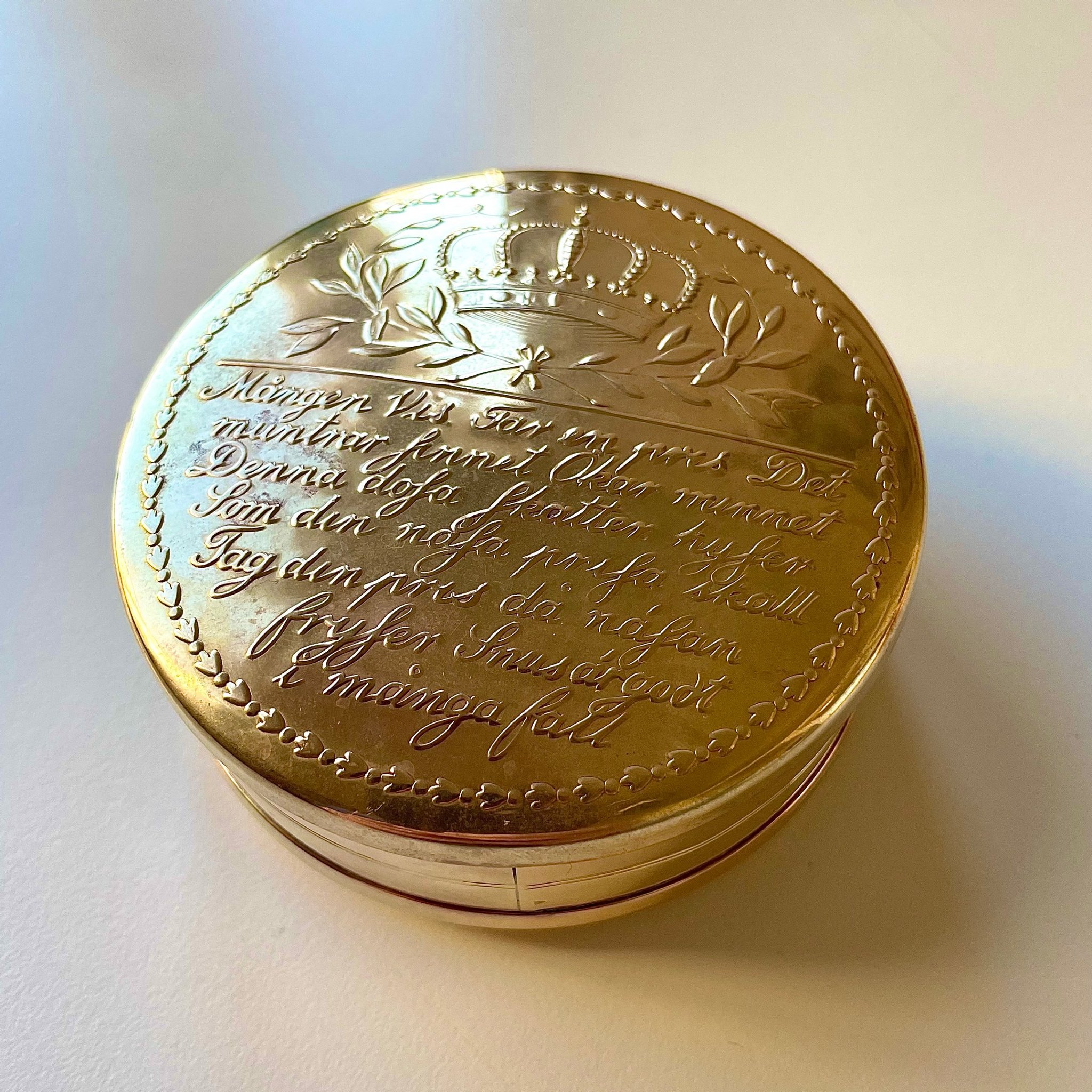 Skultuna - Snusdosa No 50 - Lockask mässing - R.. | Köp på Tradera ...