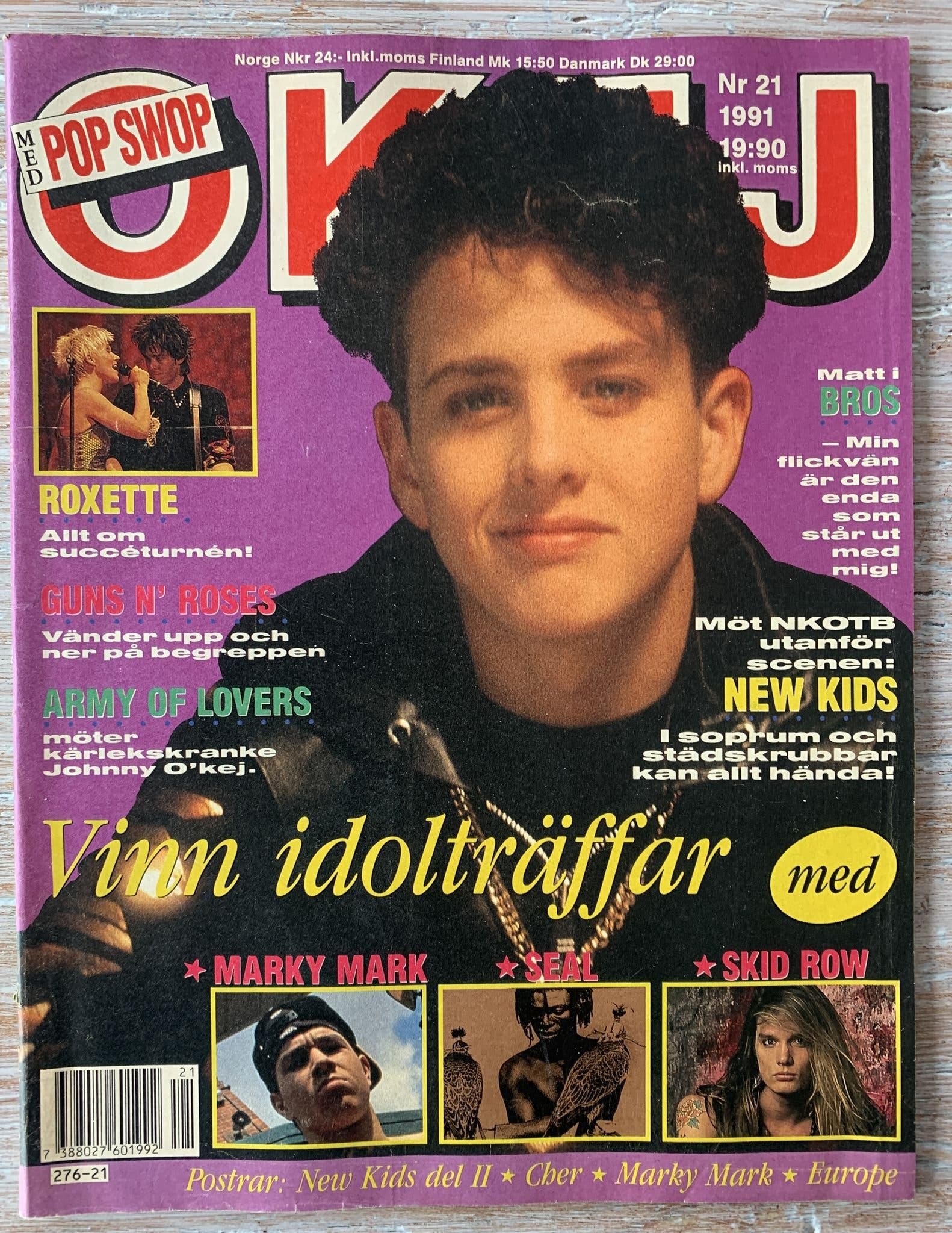 OKEJ - Nr 21 1991 - Skid Row, Guns N' Roses, Ro.. | Köp på Tradera ...