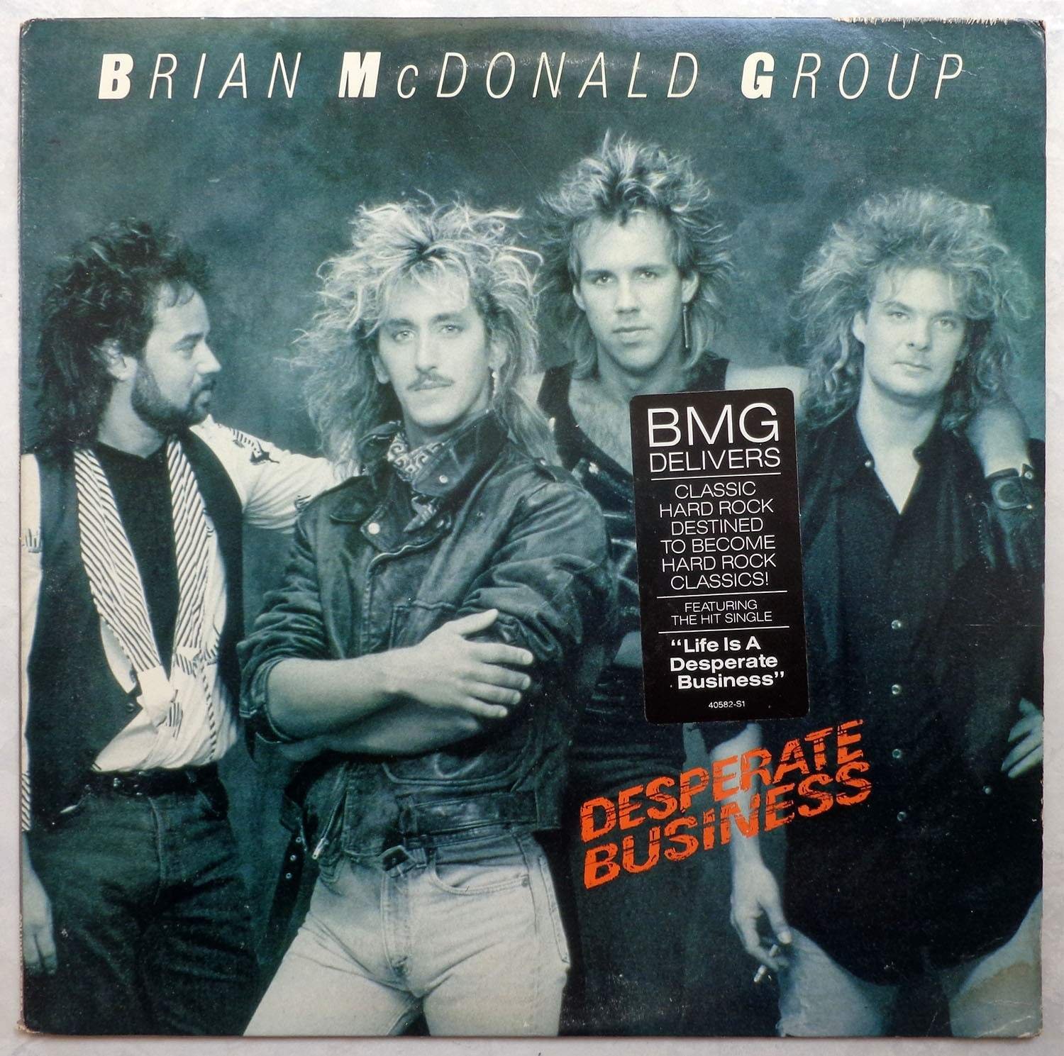 BRIAN McDONALD 'Desperate Business' 1987 US LP | Köp på Tradera (549346113)