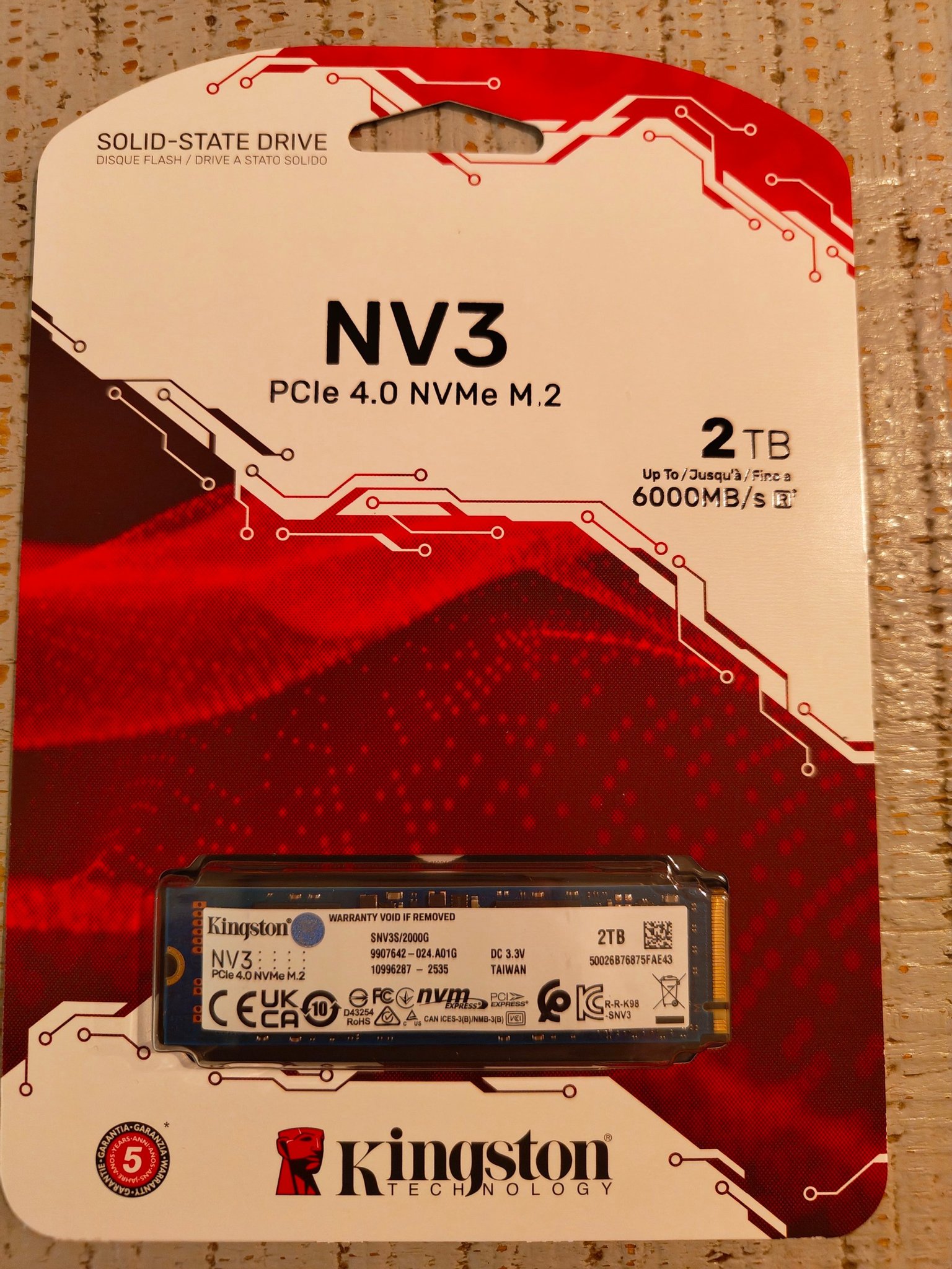Kingston NV3 2TB PCIe 4.0 NVMe M.2 SSD | Köp på Tradera (713847745)