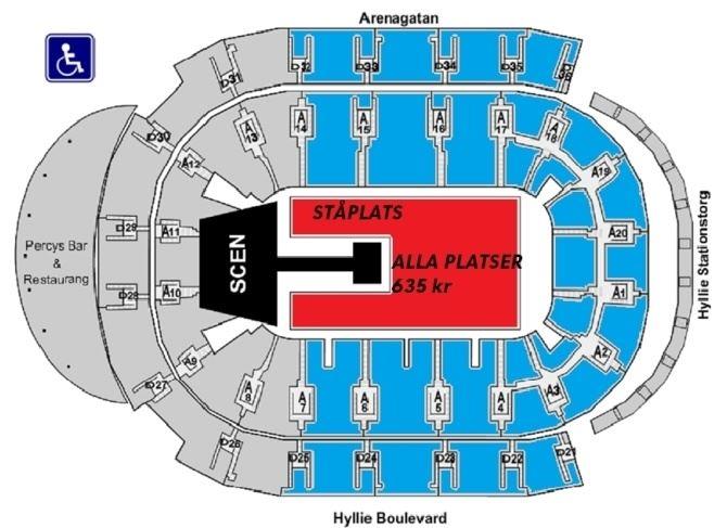 3 biljetter sittplatser Håkan Hellström Malmö 21 dec på Tradera.com