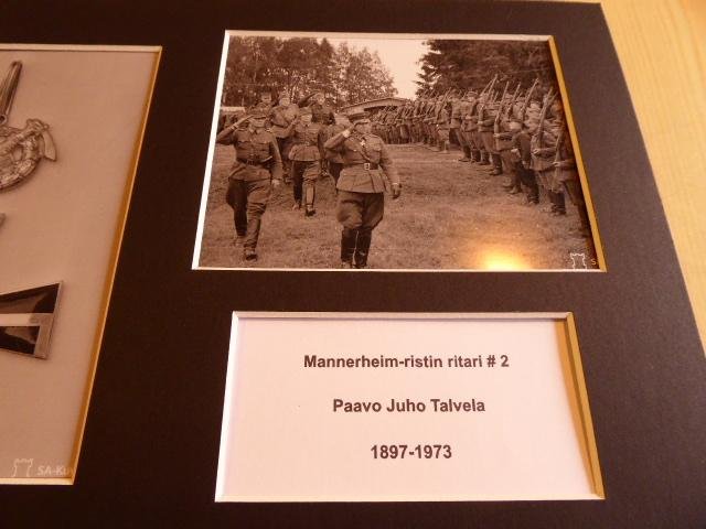 Mannerheimriddare Paavo Talvela fotografier med passepartout Finland