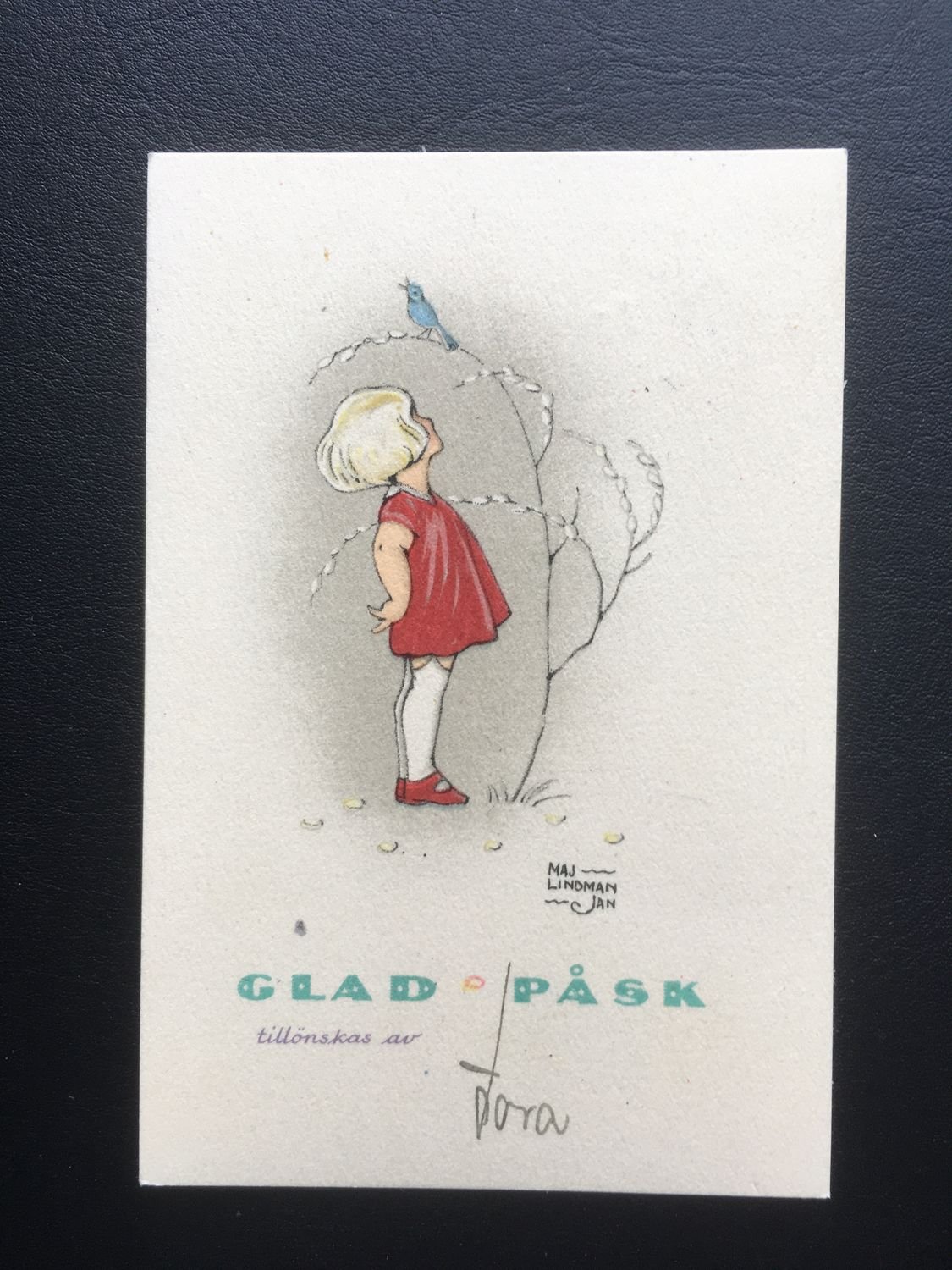 Litet äldre påskkort - signerat MAJ LINDMAN JAN.. | Köp på Tradera ...