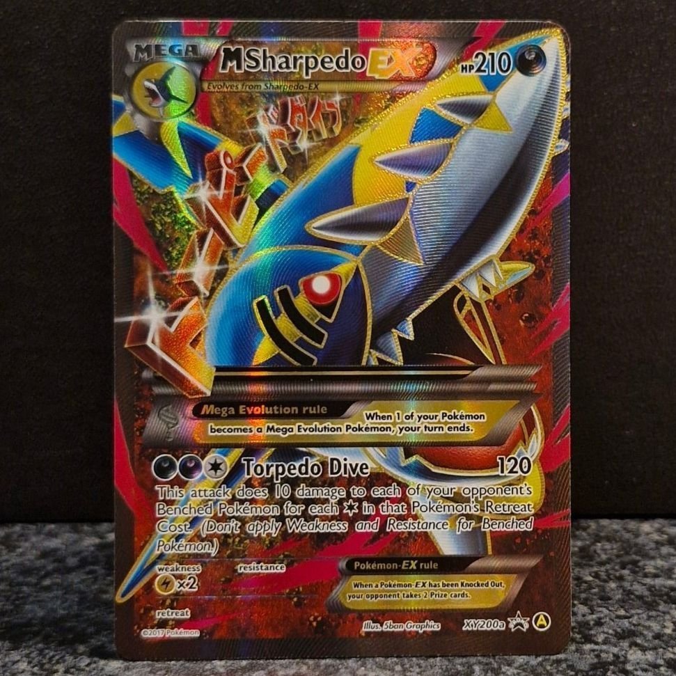 Mega Sharpedo EX / XY 200a - Promo - Full Art | Köp på Tradera (692220503)