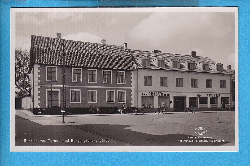 SIMRISHAMN. Torget med frisör o.. | Köp från novastamps på Tradera ...