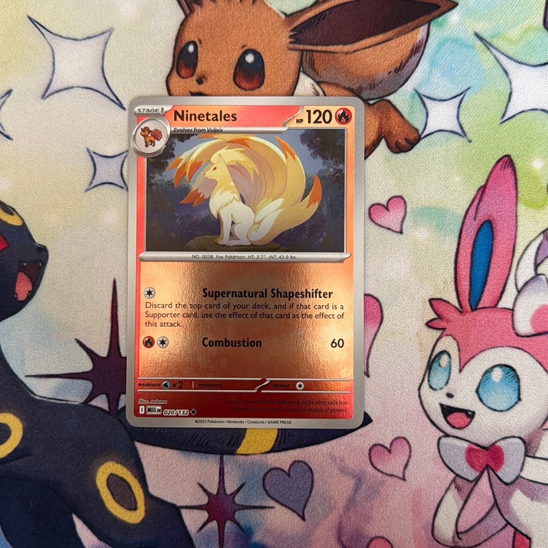 Ninetales - 020/132 - Reverse Holo - Mega Evolu.. | Köp på Tradera ...