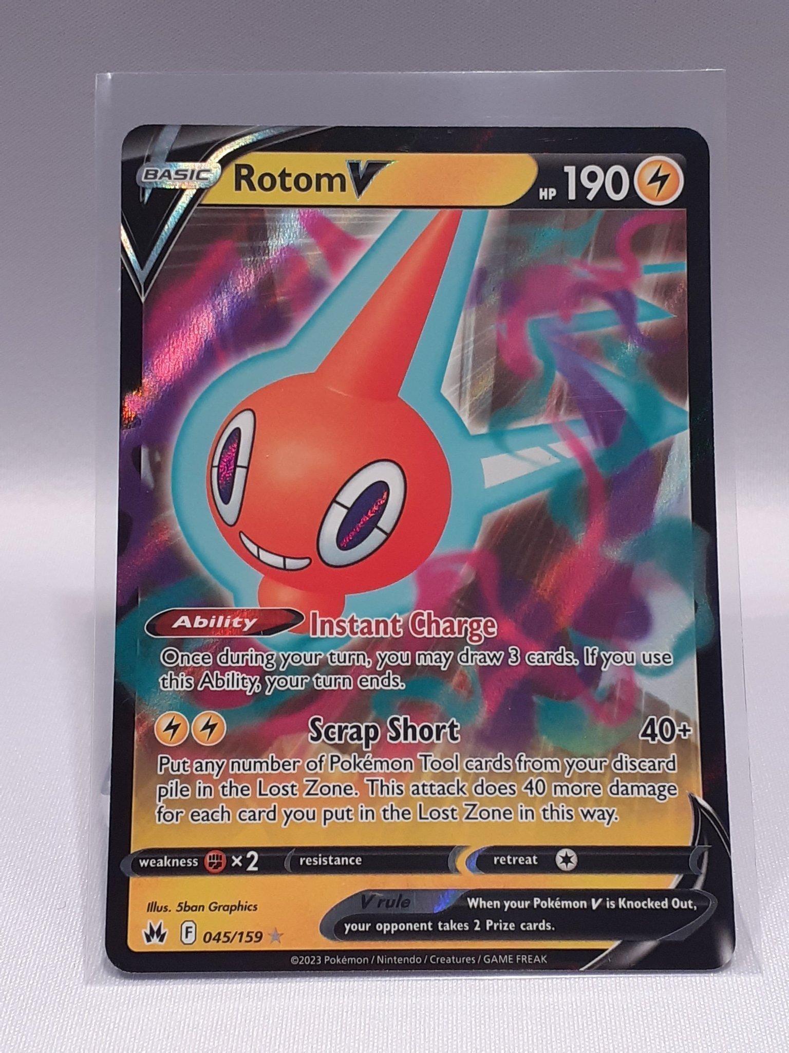 Rotom V - 045/159 Crown Zenith | Köp på Tradera (710748145)