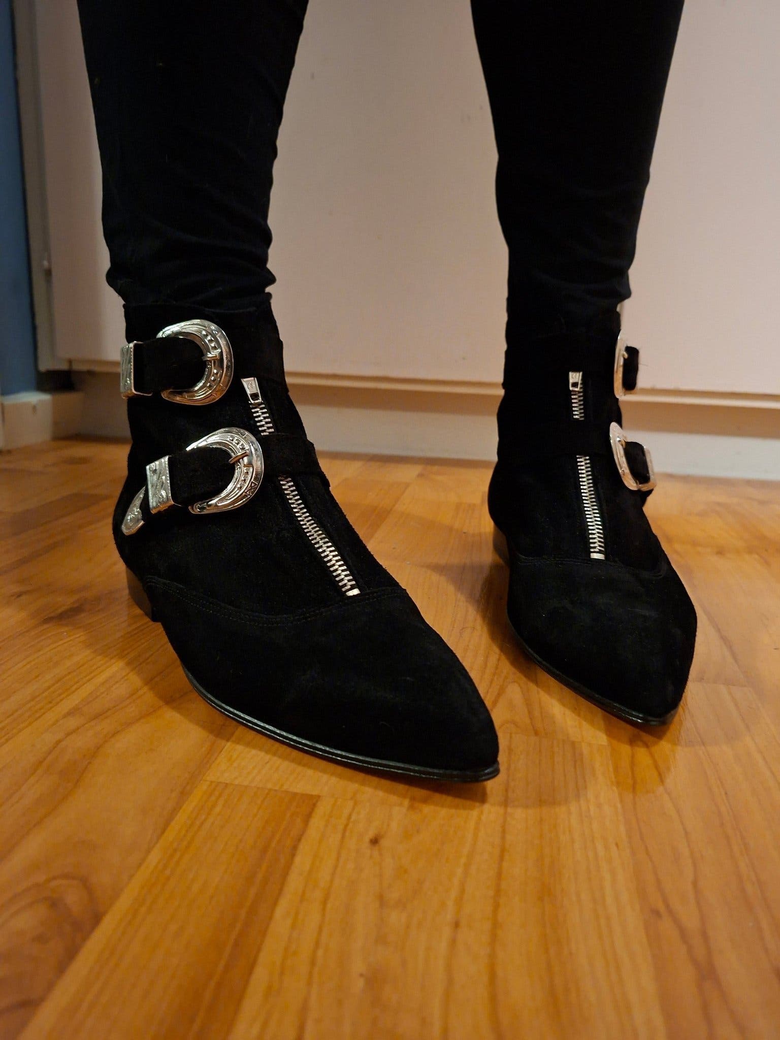 Goth Pikes Winklepickers Gothic 80s 80-tal Anke.. | Köp på Tradera ...